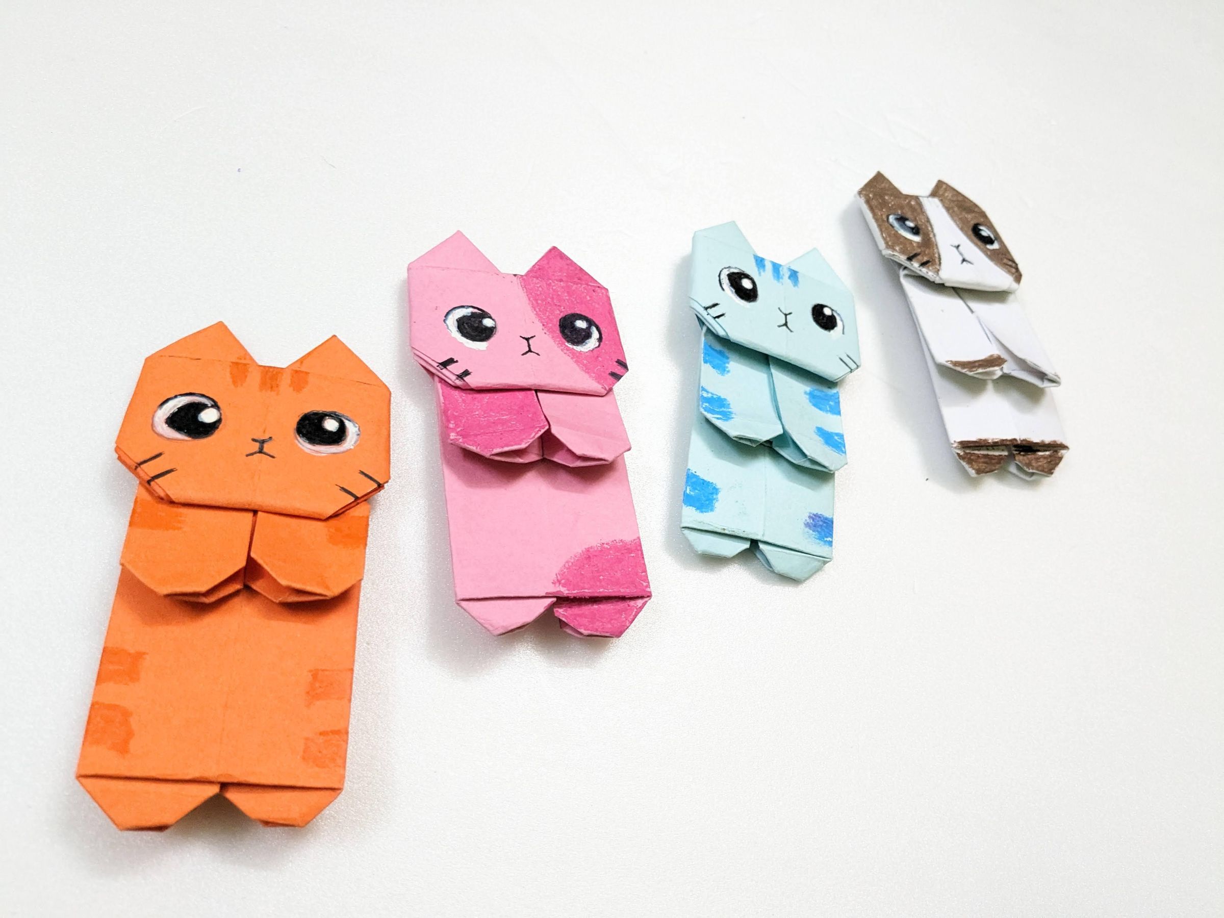 How to Make Origami Cat Bookmarks : 9 Steps (with Pictures) - Instructables