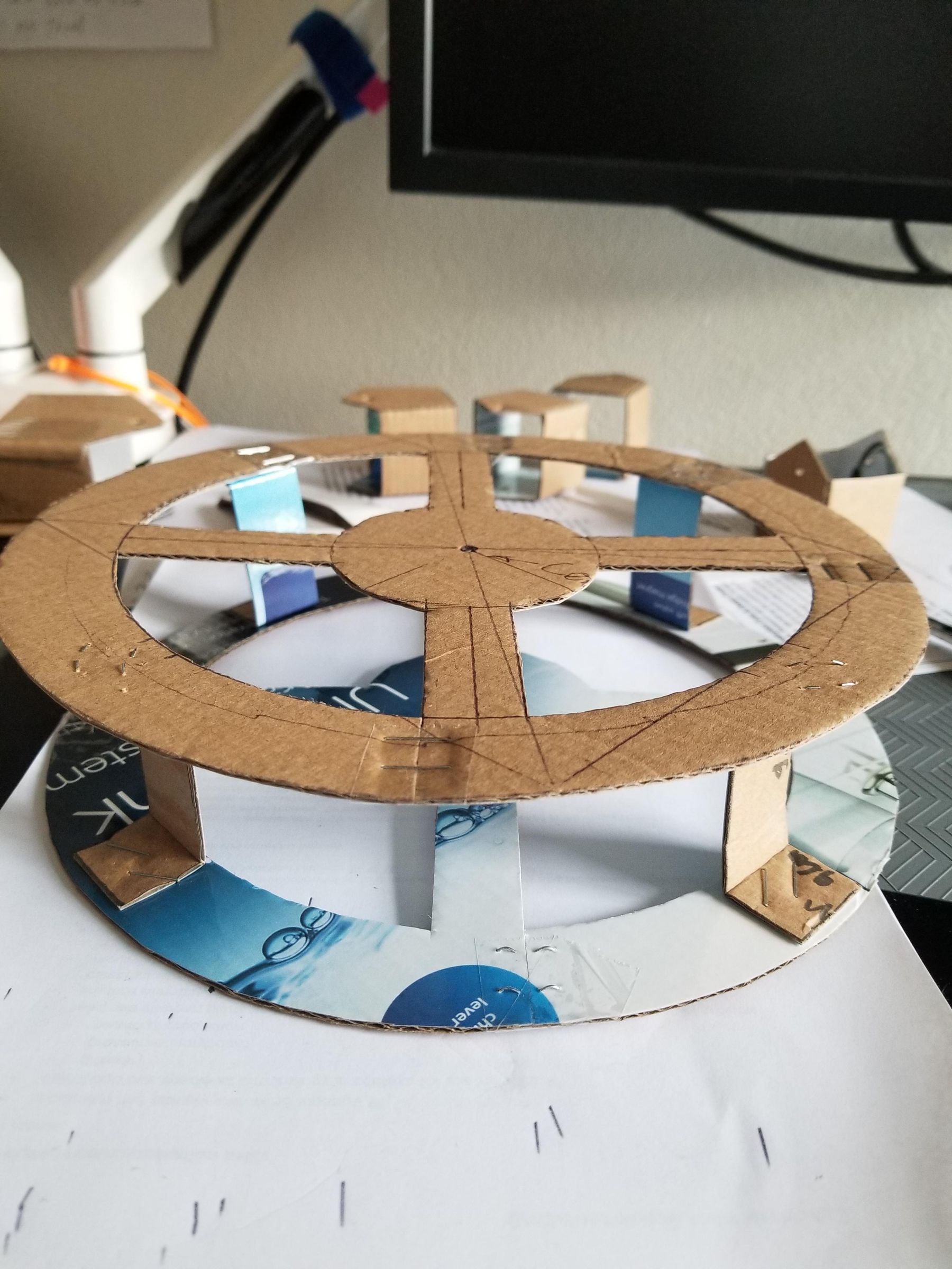 Cardboard Ferris Wheel - Learning From Home Project : 21 Steps (with ...