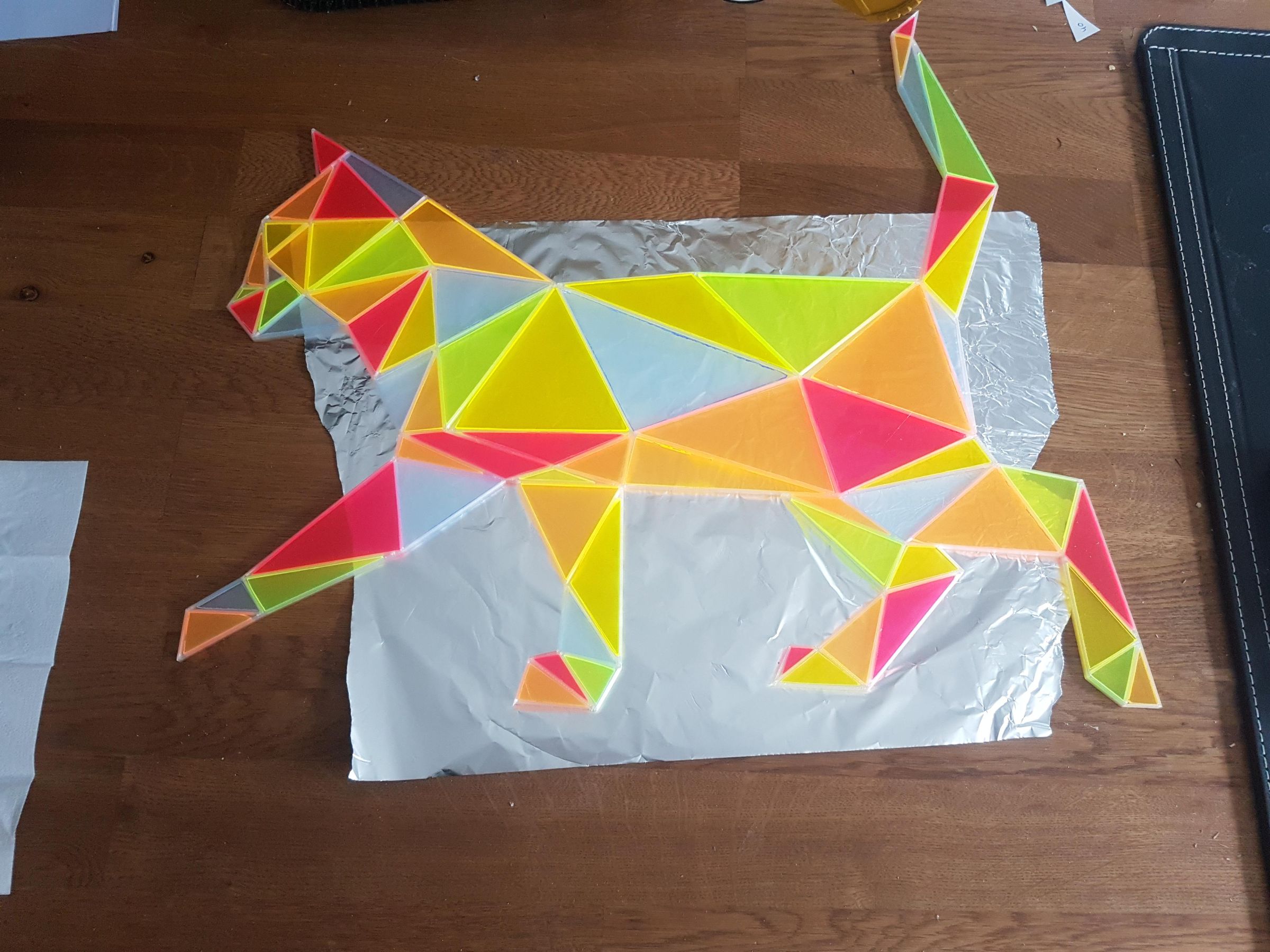 Polygon Cat With Acrylic : 12 Steps (with Pictures) - Instructables