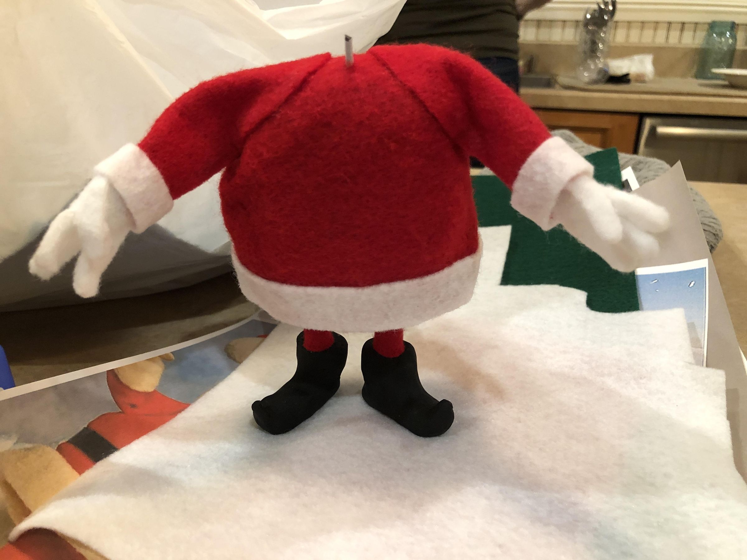 Creating Rudolph the Red Nosed Reindeer Figures for Christmas Card : 18 ...