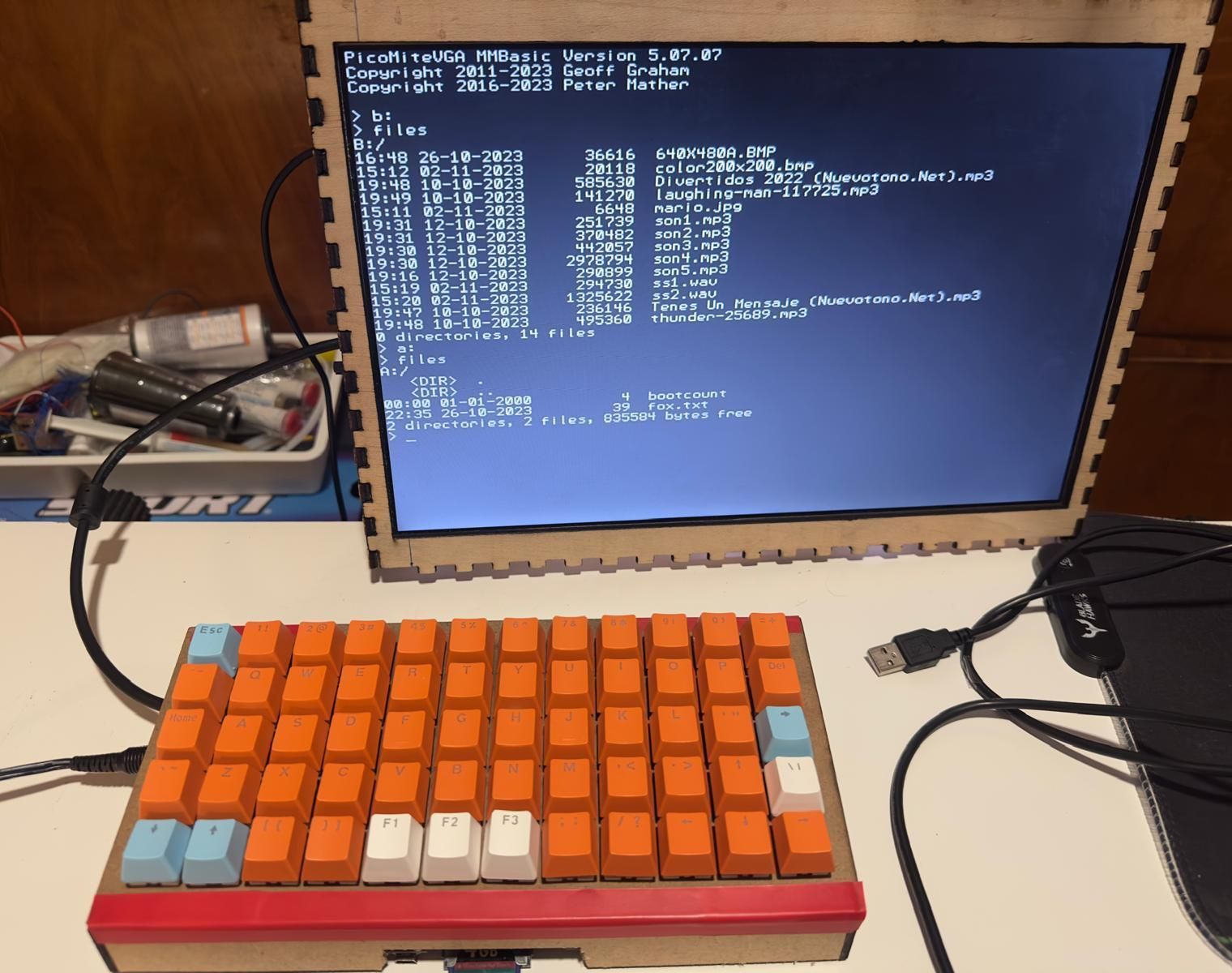 A RP2040 Standalone Computer Running BASIC (SOUNDBLASTER FAKE FLA, WAV ...