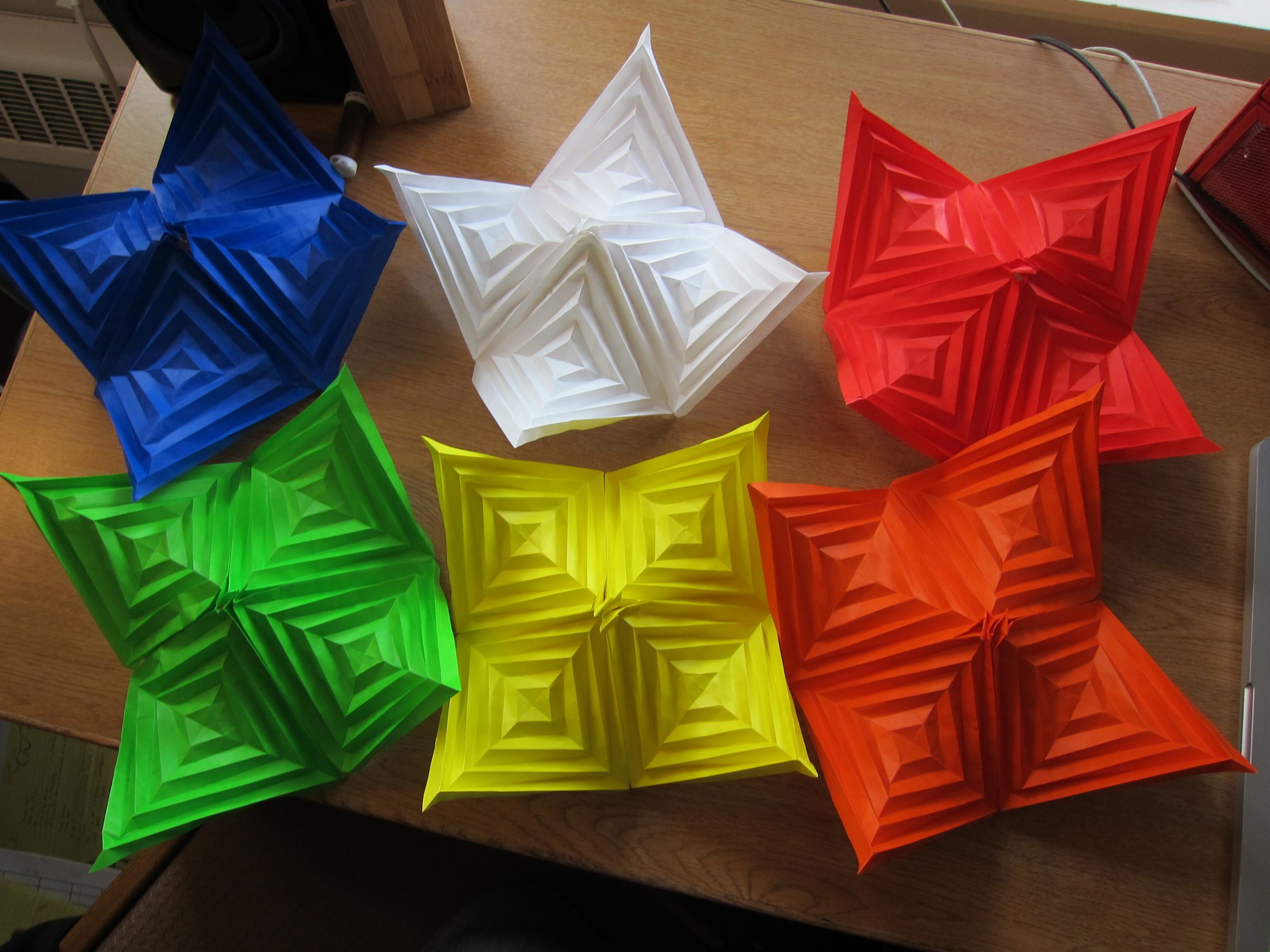 Paper "Cube" Made of Hyperbolic Paraboloids - Modular Math Origami : 7 ...