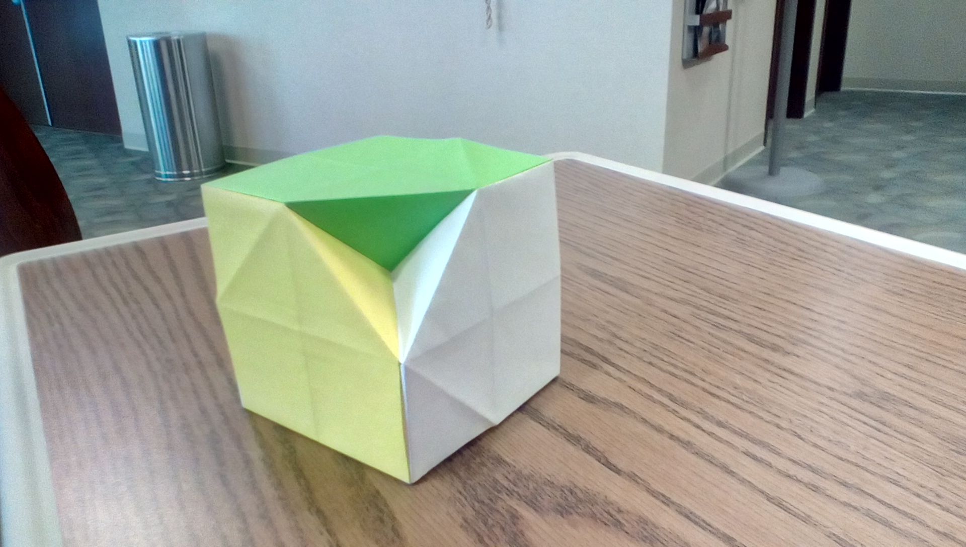 Xmas Tree From Stacked Paper Cubes : 3 Steps (with Pictures ...