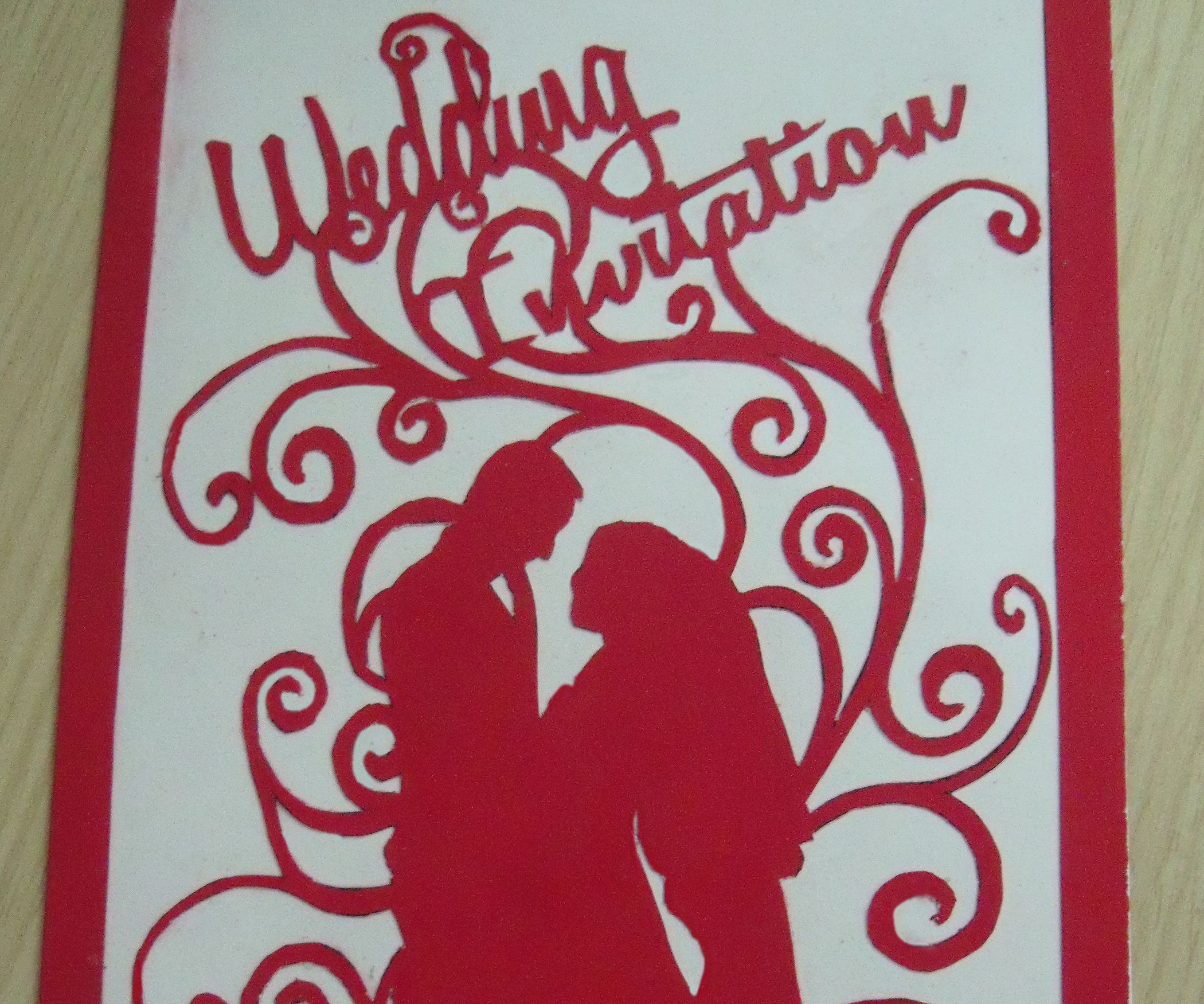 Cut Out Wedding Invitation (ready to Cut Template) : 5 Steps (with ...