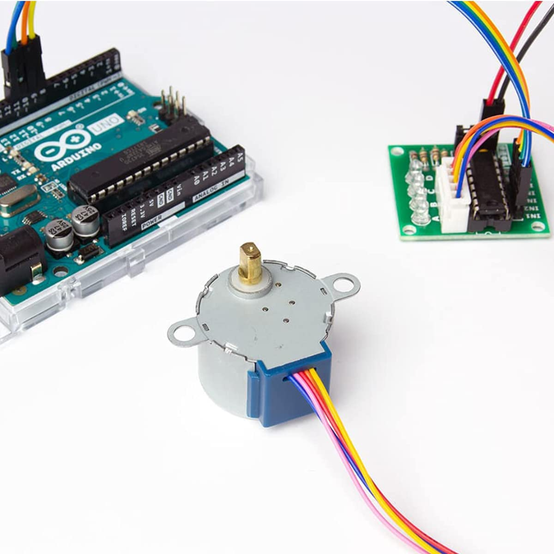 How to Control 28BYJ-48 Stepper Motor With ULN2003 Driver and Arduino ...