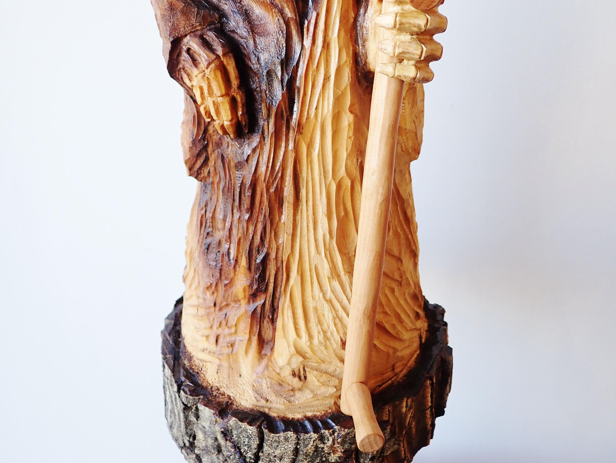 Grim Reaper Carved From a Walnut Log : 17 Steps (with Pictures ...