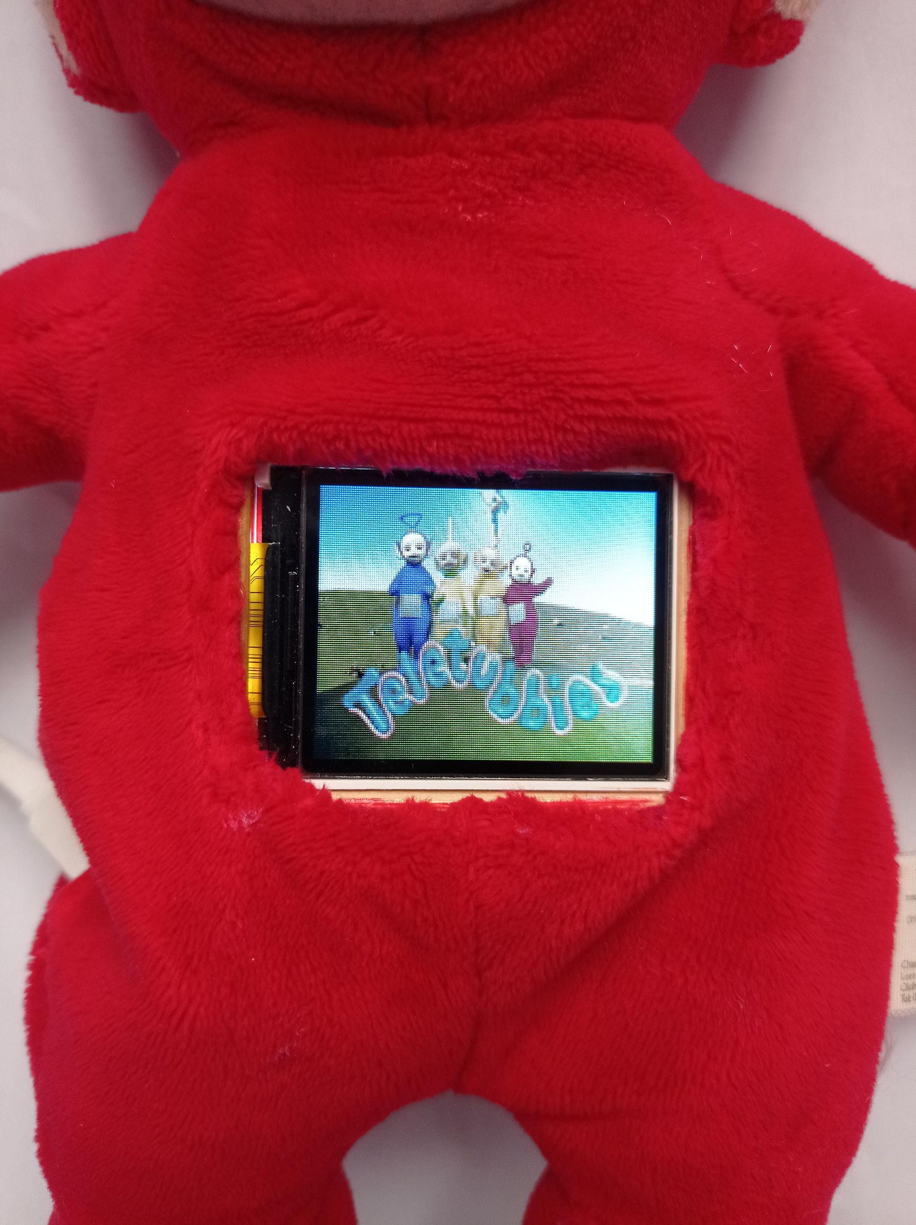 Teletubbies Toy With Real LCD Screen on Its Tummy Playing Real Videos ...