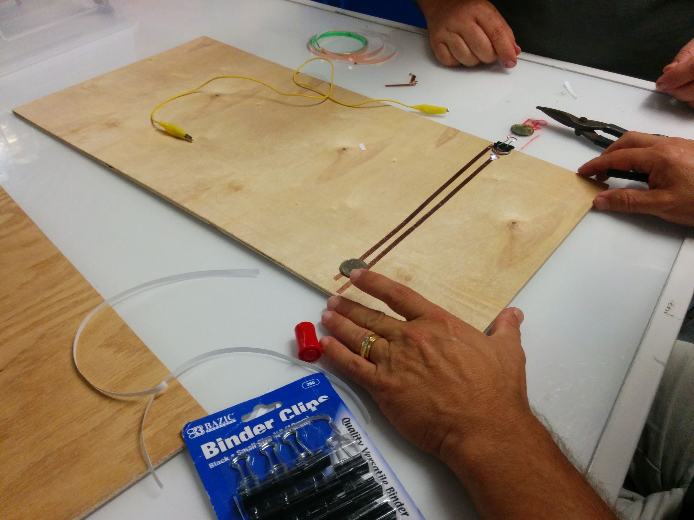 Electronic Shuffleboard With Chibitronics : 5 Steps - Instructables