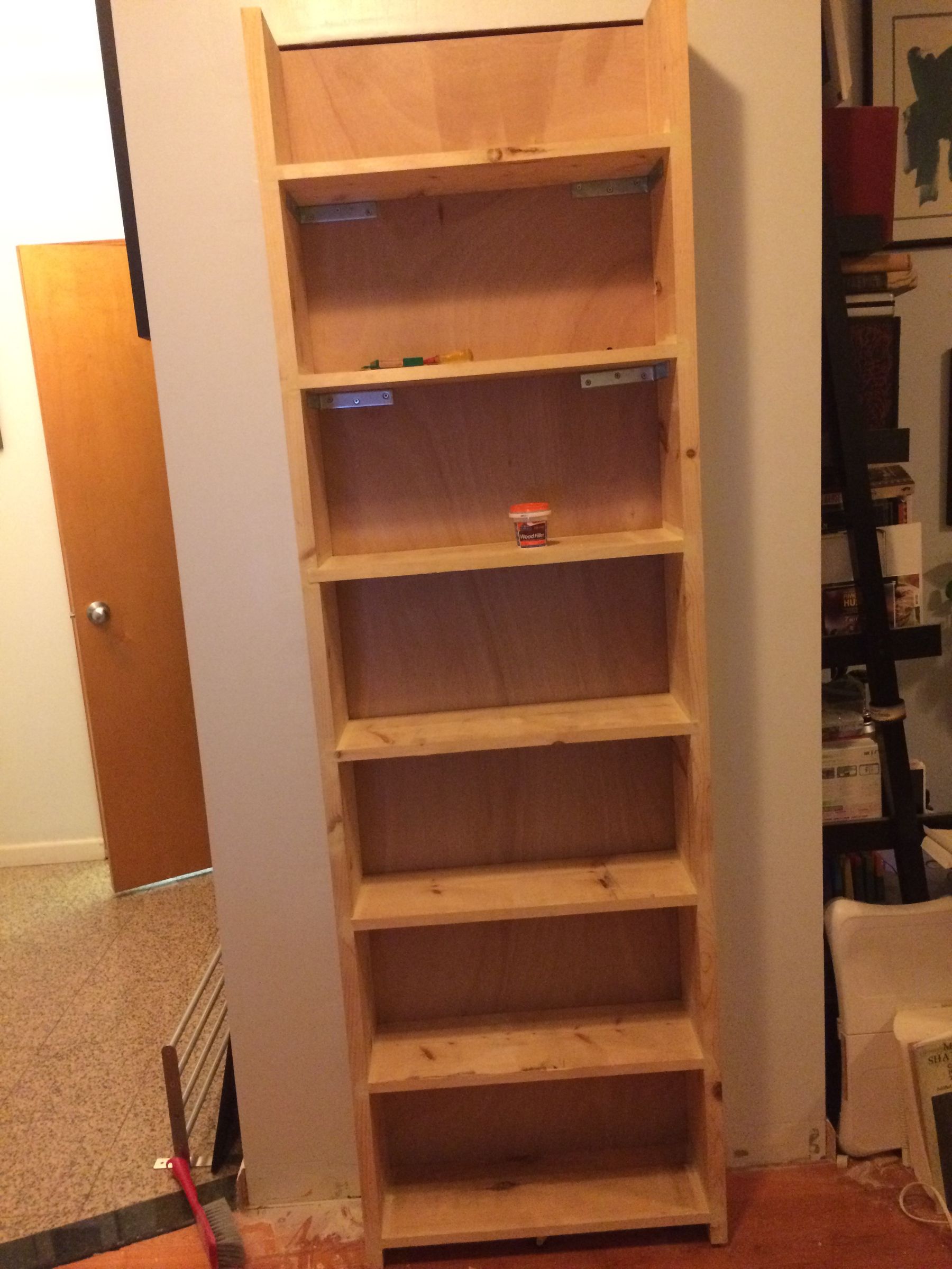 Super SIMPLE Secret Bookshelf Door & Book Unlock Mechanism : 9 Steps ...