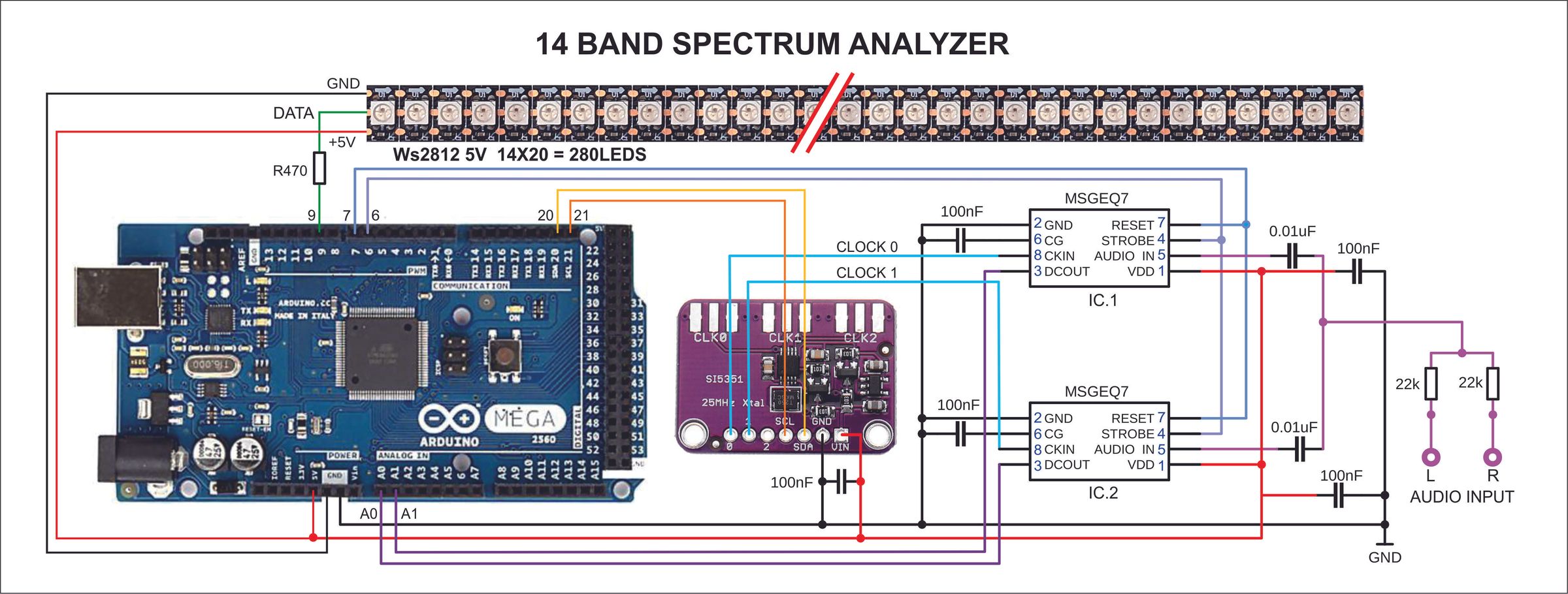 Super Sized Acryllic Spectrum Analyzer : 7 Steps (with Pictures ...