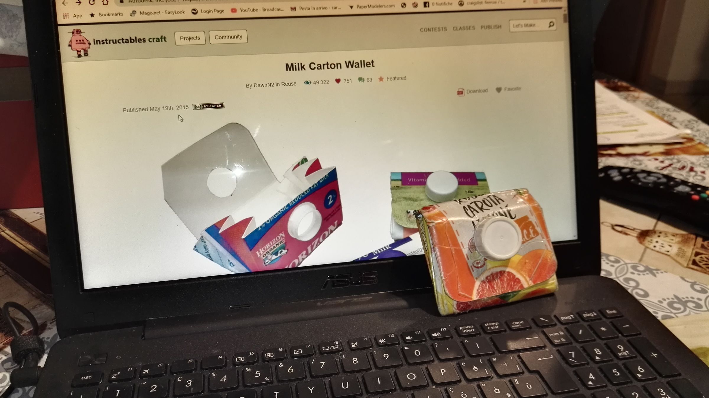 Milk Carton Wallet : 7 Steps (with Pictures) - Instructables