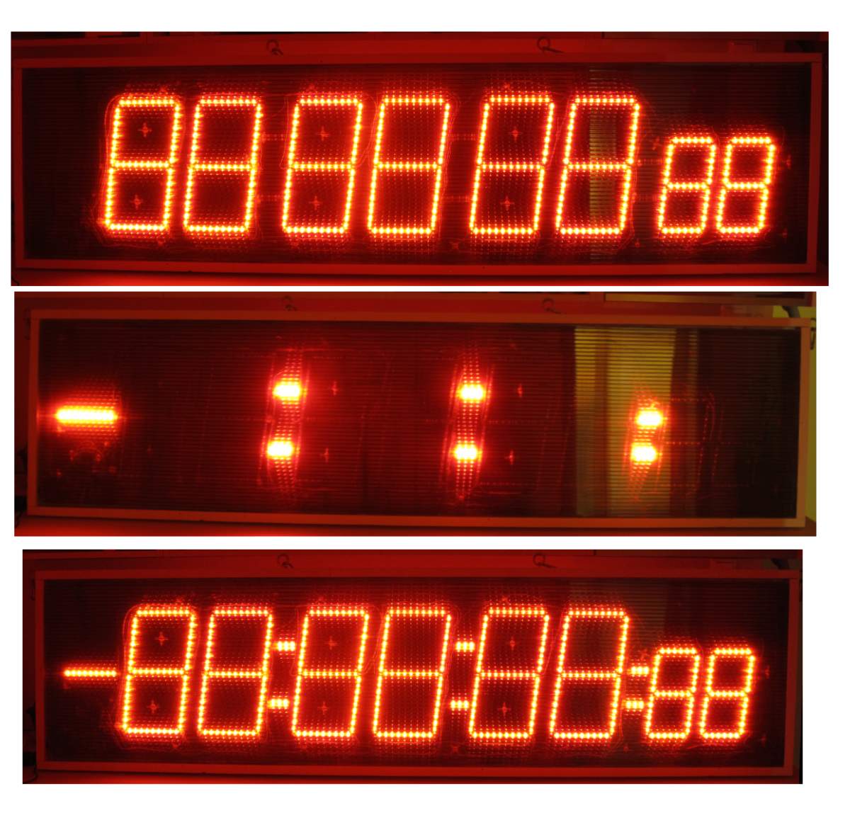 Build a Huge 7 Segments 8 Digits Red LED Display : 12 Steps (with ...