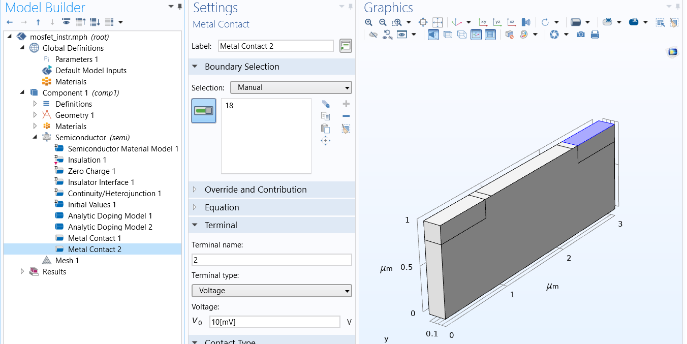 Mighty MOSFET Simulation in COMSOL - Visualizing Its Properties : 12 ...