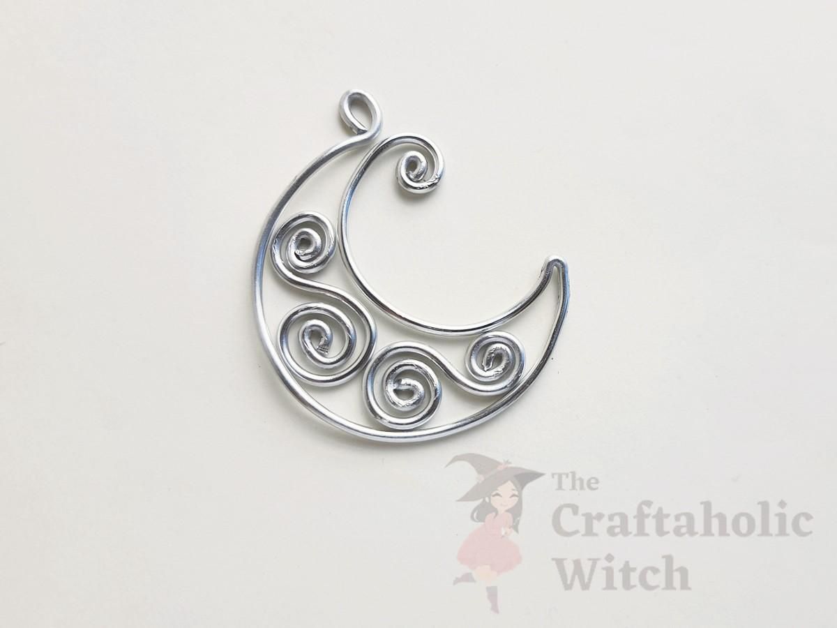 DIY Wire Wrapped Crescent Moon Pendant : 7 Steps (with Pictures ...