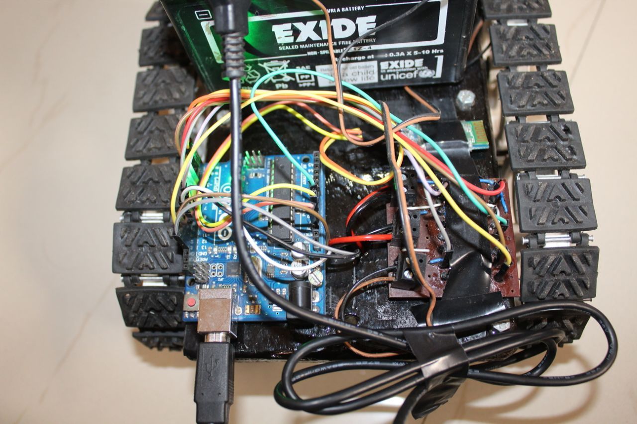 Bluetooth Controlled Robot With Spy Wireless Camera : 5 Steps (with ...