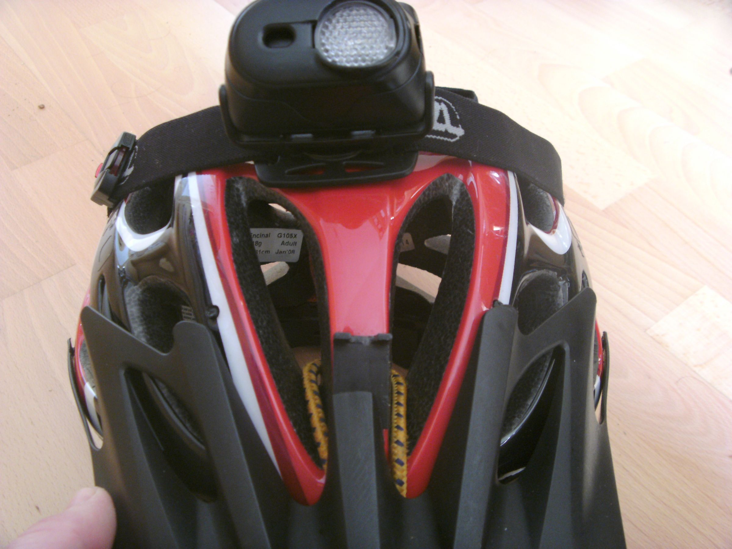 Mounting a Headlamp on a Bikehelmet : 3 Steps - Instructables
