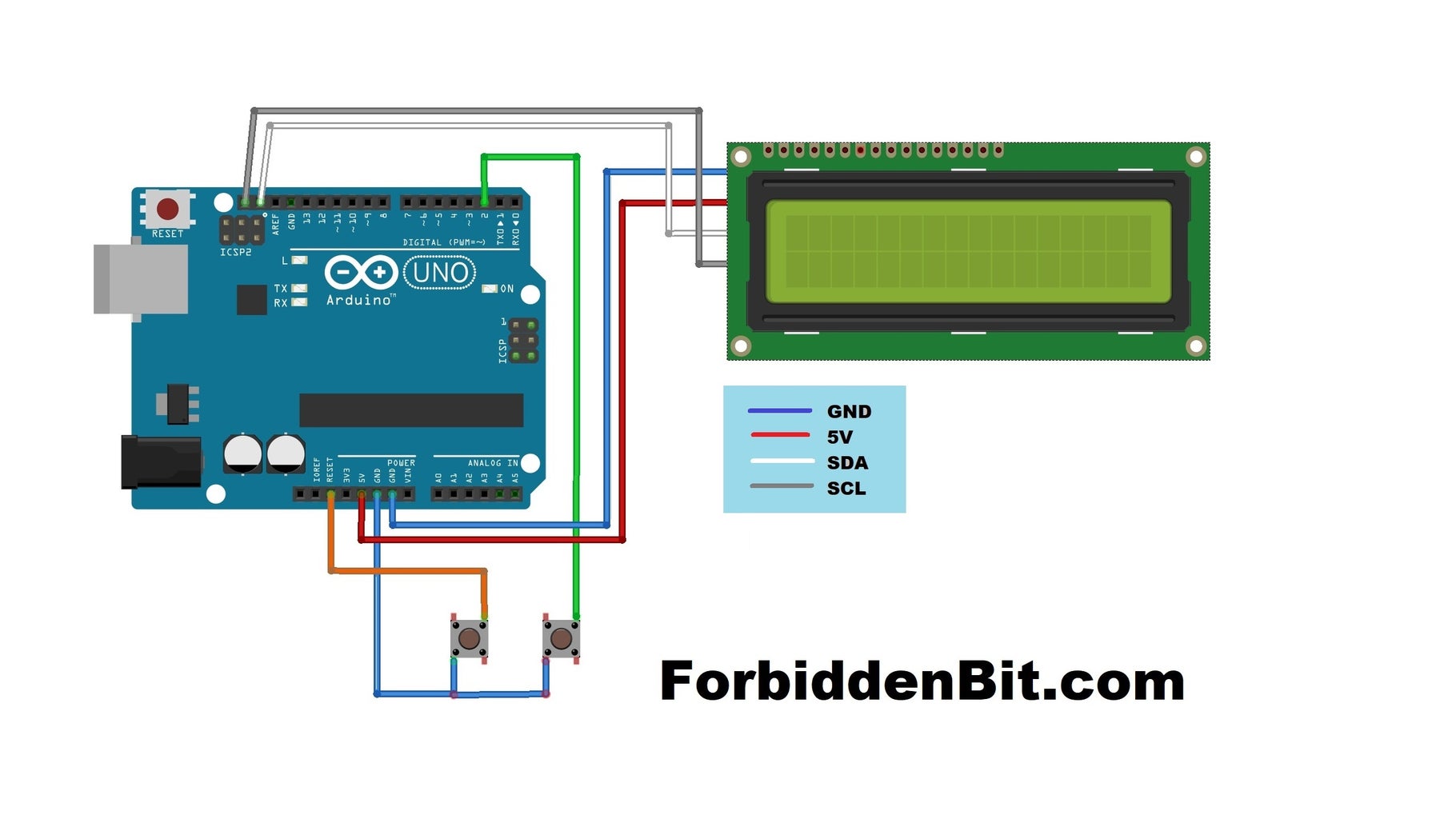 Jumpman Game Arduino Hd44780 I2c 4 Steps Instructables