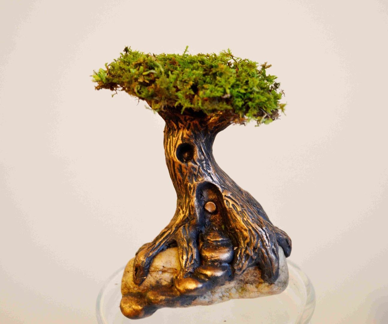 How to Sculpt a Polymer Clay Fairy Tree House - Time Lapse 4X ...