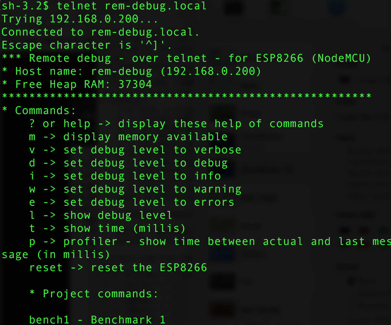 Remote Debug for Arduino ESP8266 Over Telnet - Instructables Remote Debug for Arduino ESP8266 Over Telnet - Instructables