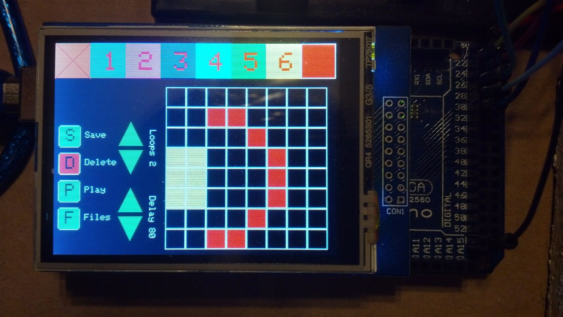 TFT Touch Screen Animation Engine and 8x8 RGB LED Matrix Controller : 4 ...