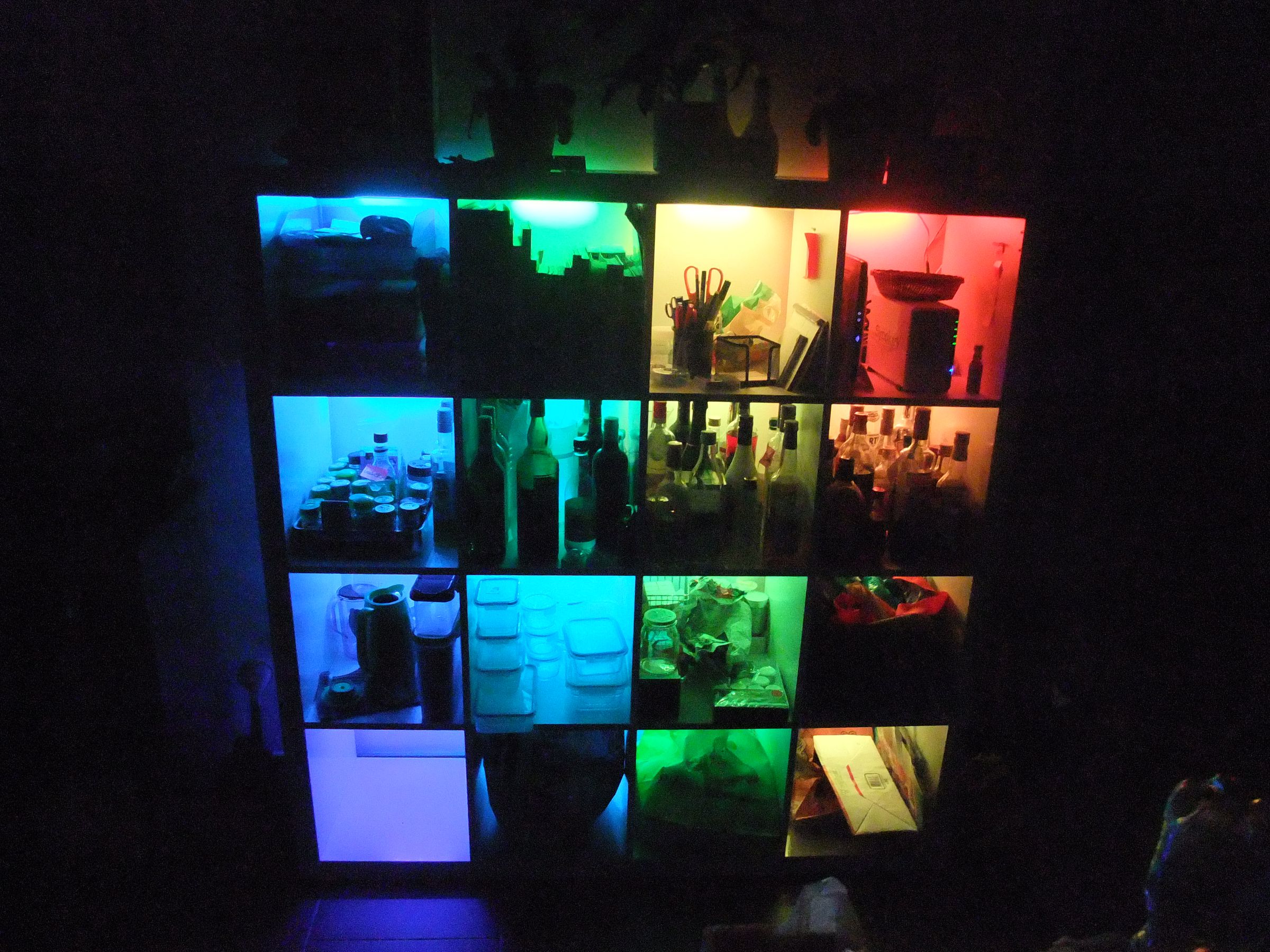 Color Changing Box Shelves With LED-strips and Arduino : 5 Steps (with ...