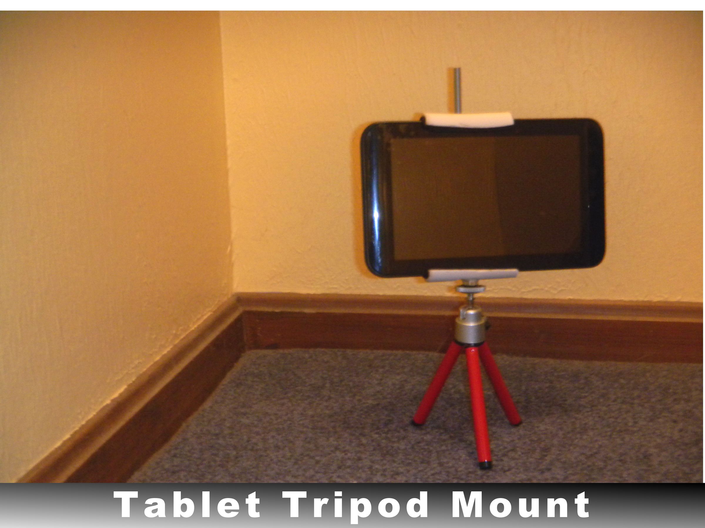 Simple Tablet/Smartphone Tripod Mount : 4 Steps (with Pictures ...