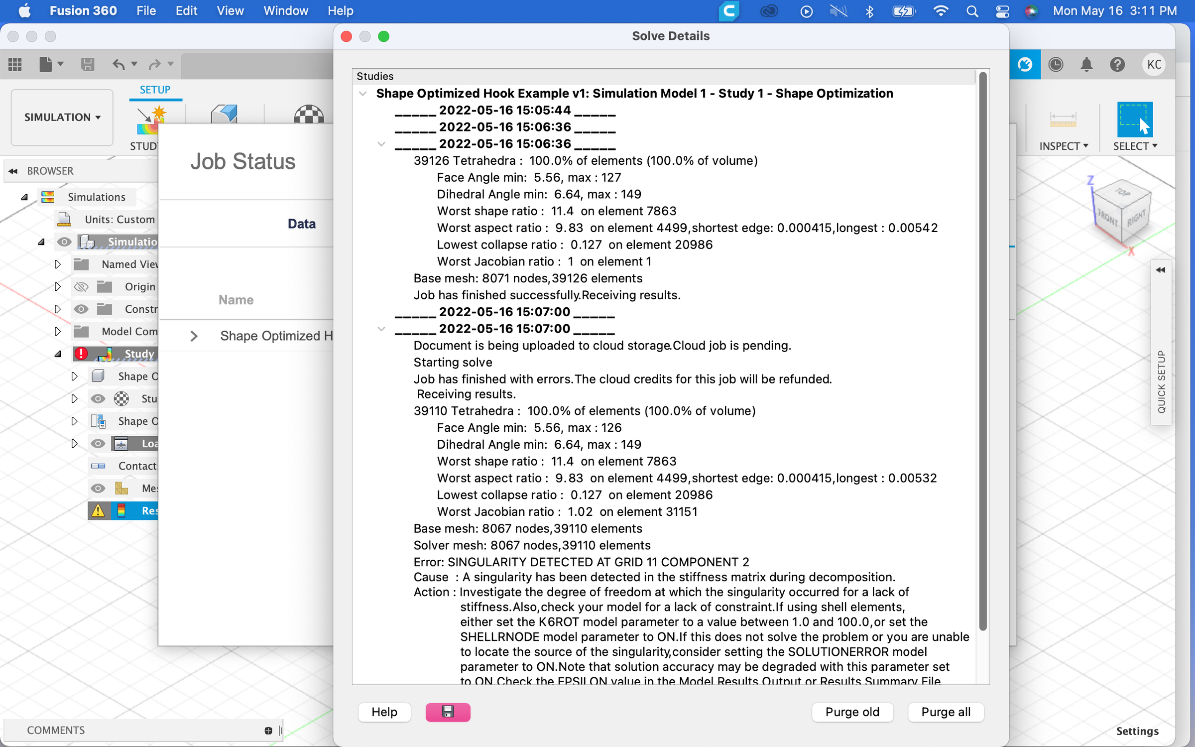 Week 7: Fusion 360 Shape Optimization + Generative Design : 3 Steps - Instructables