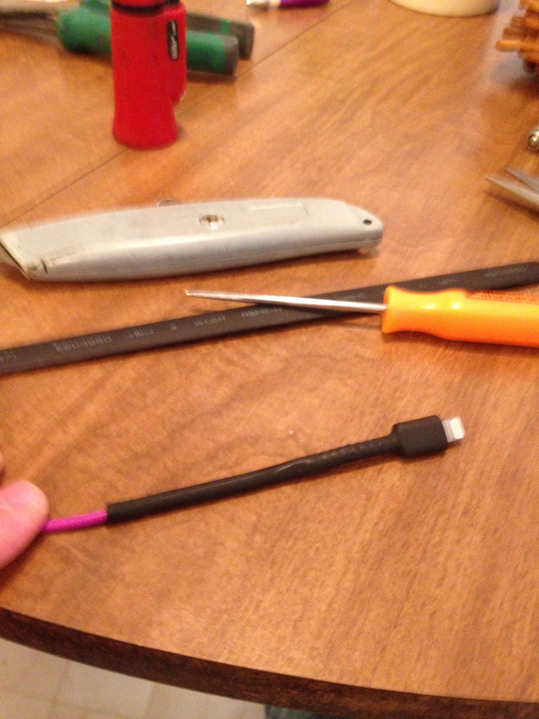 Beefed Up IPhone Cable : 3 Steps (with Pictures) - Instructables