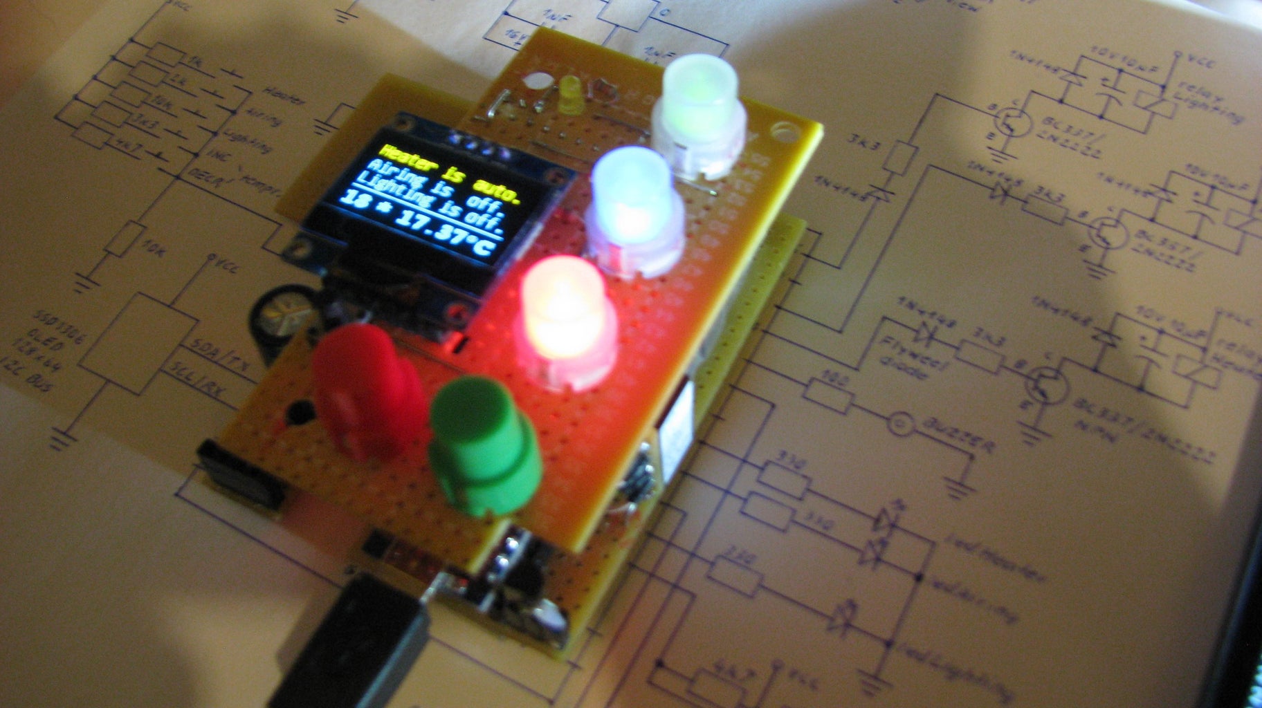 Smart Bluetooth Thermostat Arduino Airing And Lights Control 7 Steps