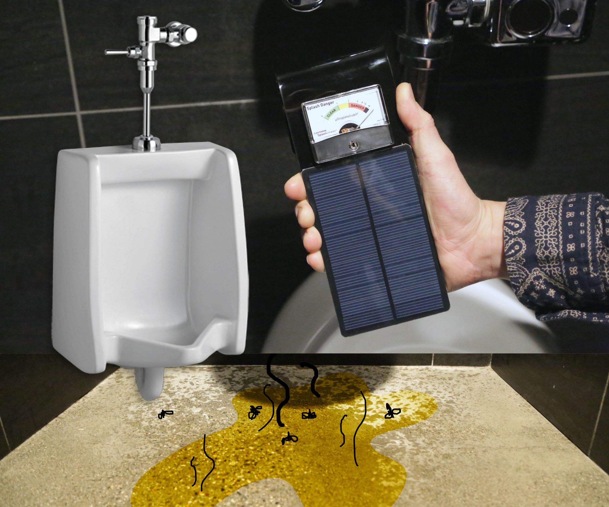 Urinal Splash Danger Meter : 5 Steps (with Pictures) - Instructables