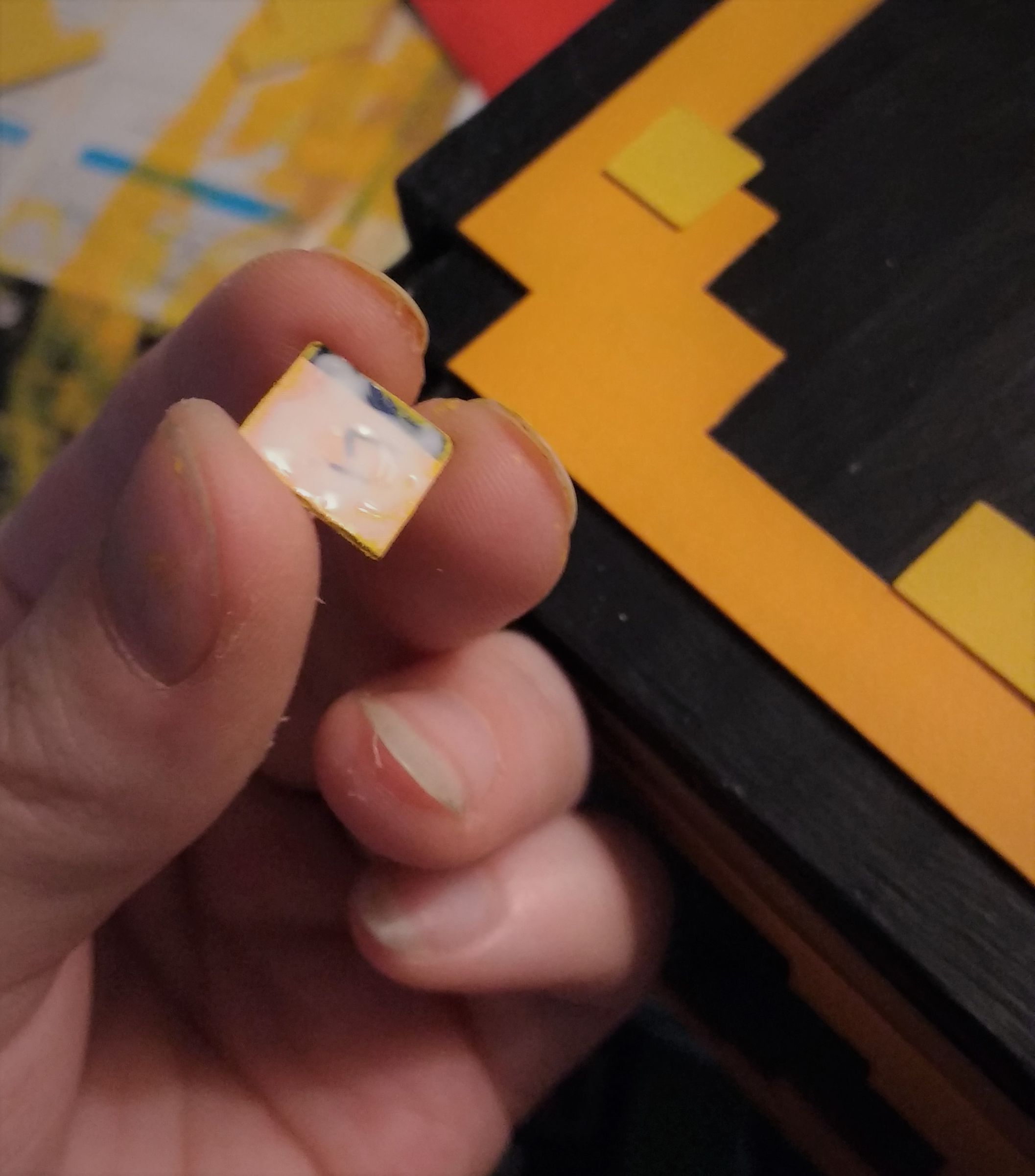 DIY Cardboard Super Mario World Question Mark Block Shelf : 19 Steps ...