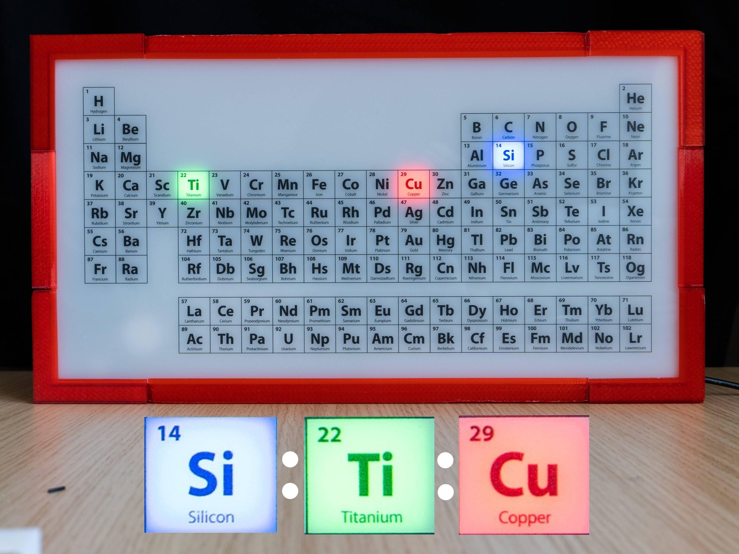 Periodic Table Clock : 9 Steps (with Pictures) - Instructables