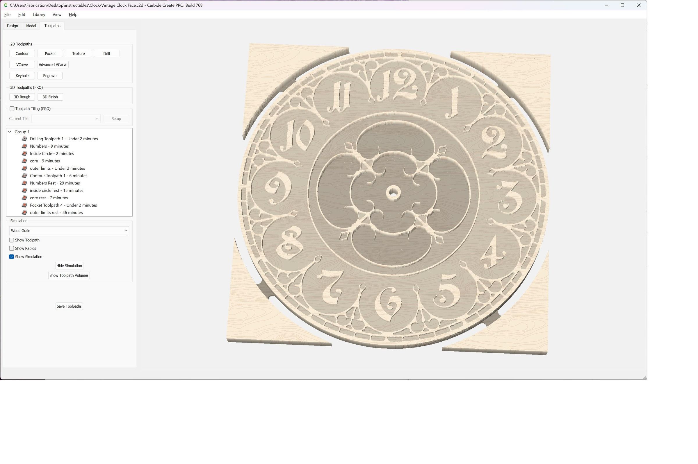 MAKE YOUR OWN CUSTOM WALL CLOCK WITH a CNC : 6 Steps - Instructables