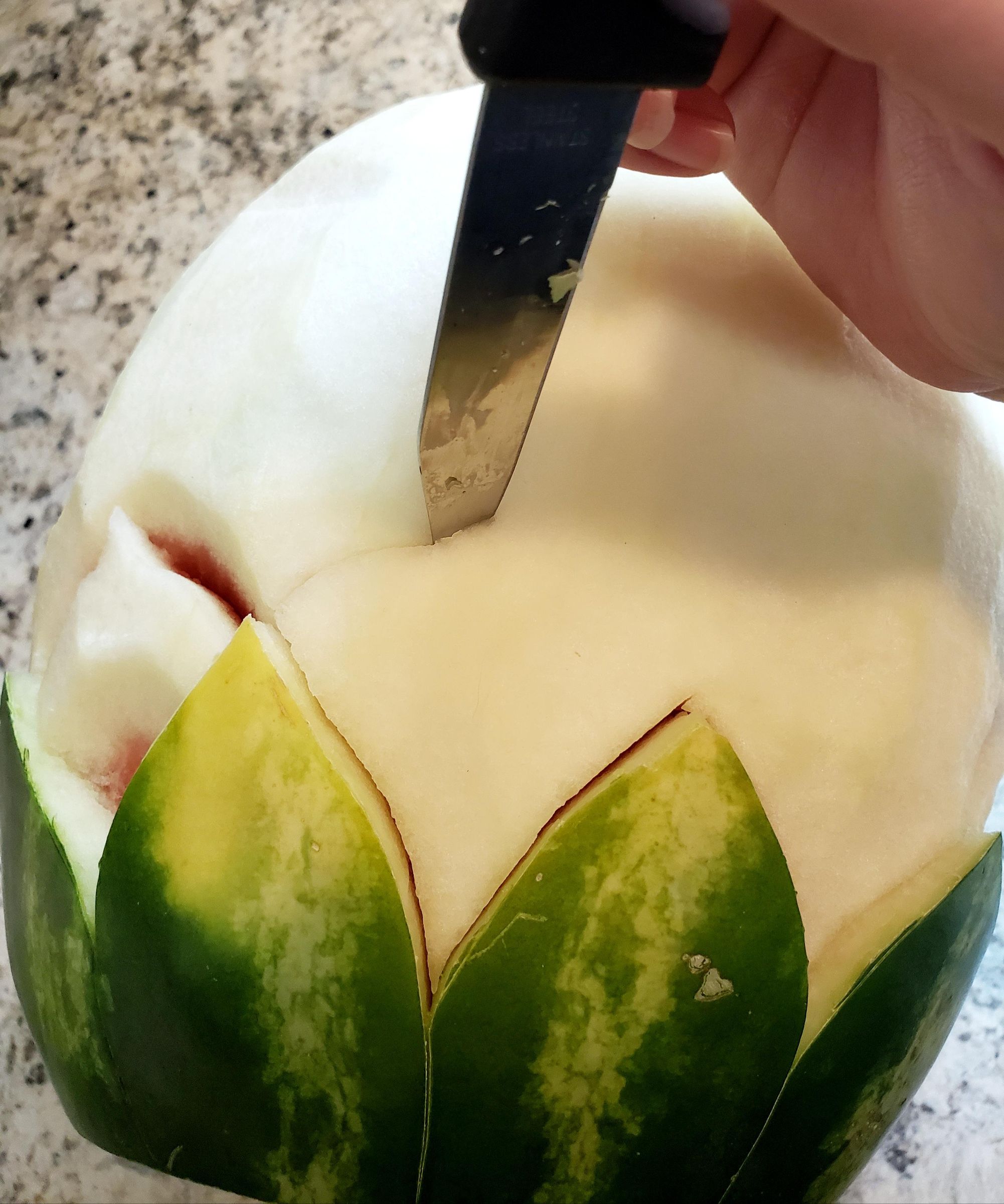 Watermelon Lotus Flower Carving! : 17 Steps (with Pictures) - Instructables