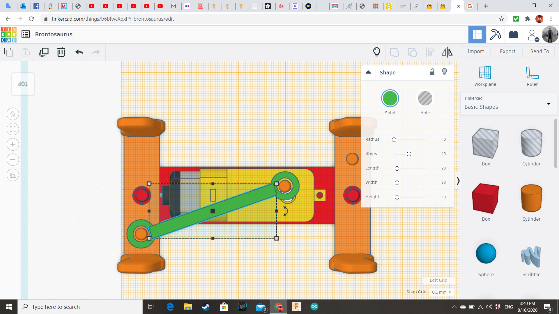 Tinkercad Robotics for School: Create TWO Walking Machines! : 27 Steps ...