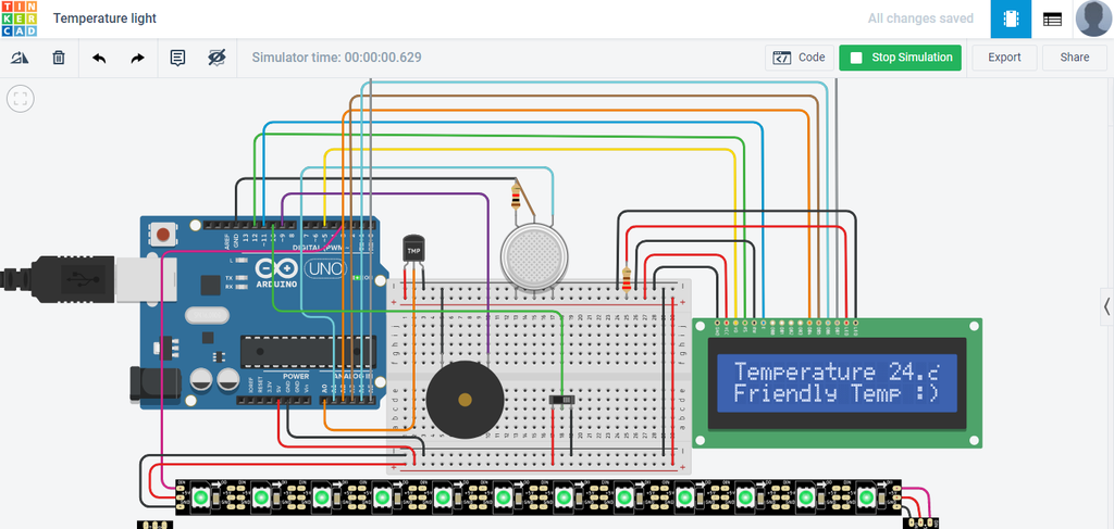 Temperature Based Lighting Prototype (In TinkerCad) : 4 Steps ...