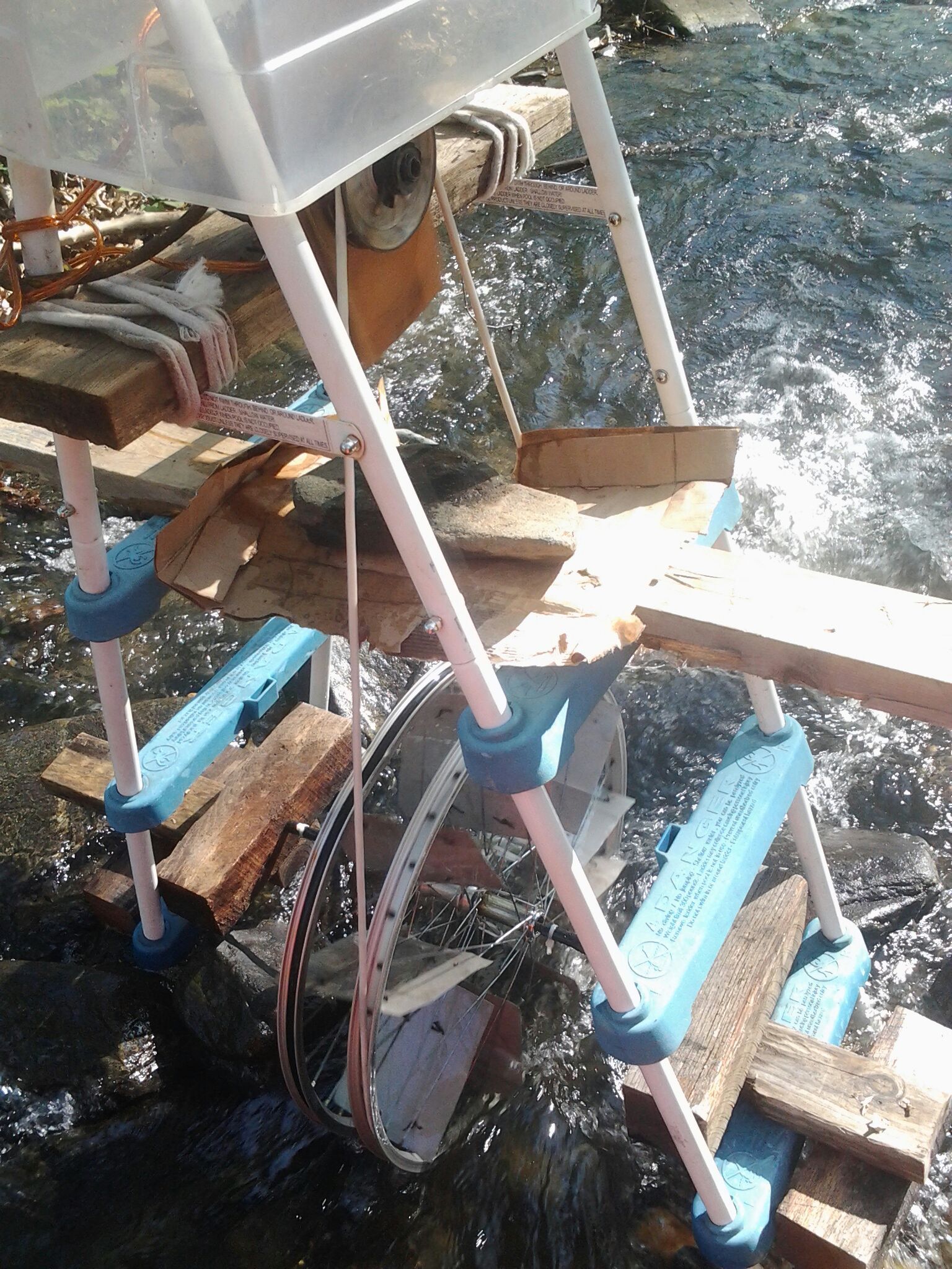 Free Homemade Water Wheel : 4 Steps - Instructables