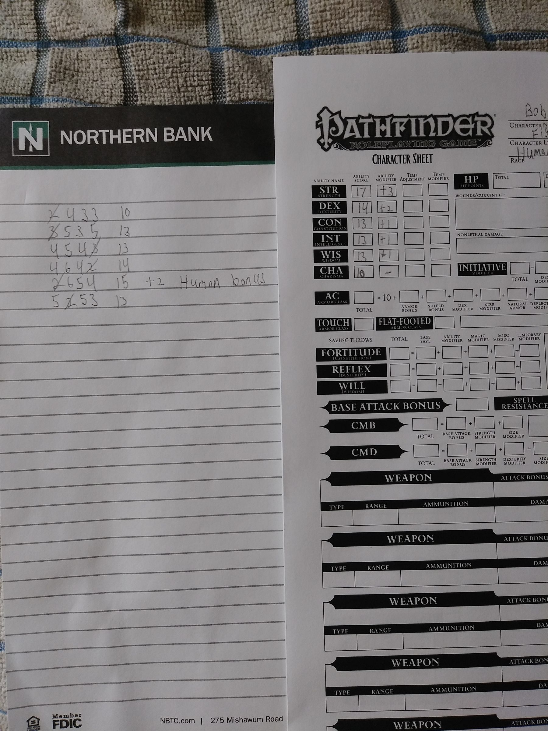 Pathfinder Character Sheet Ranger
