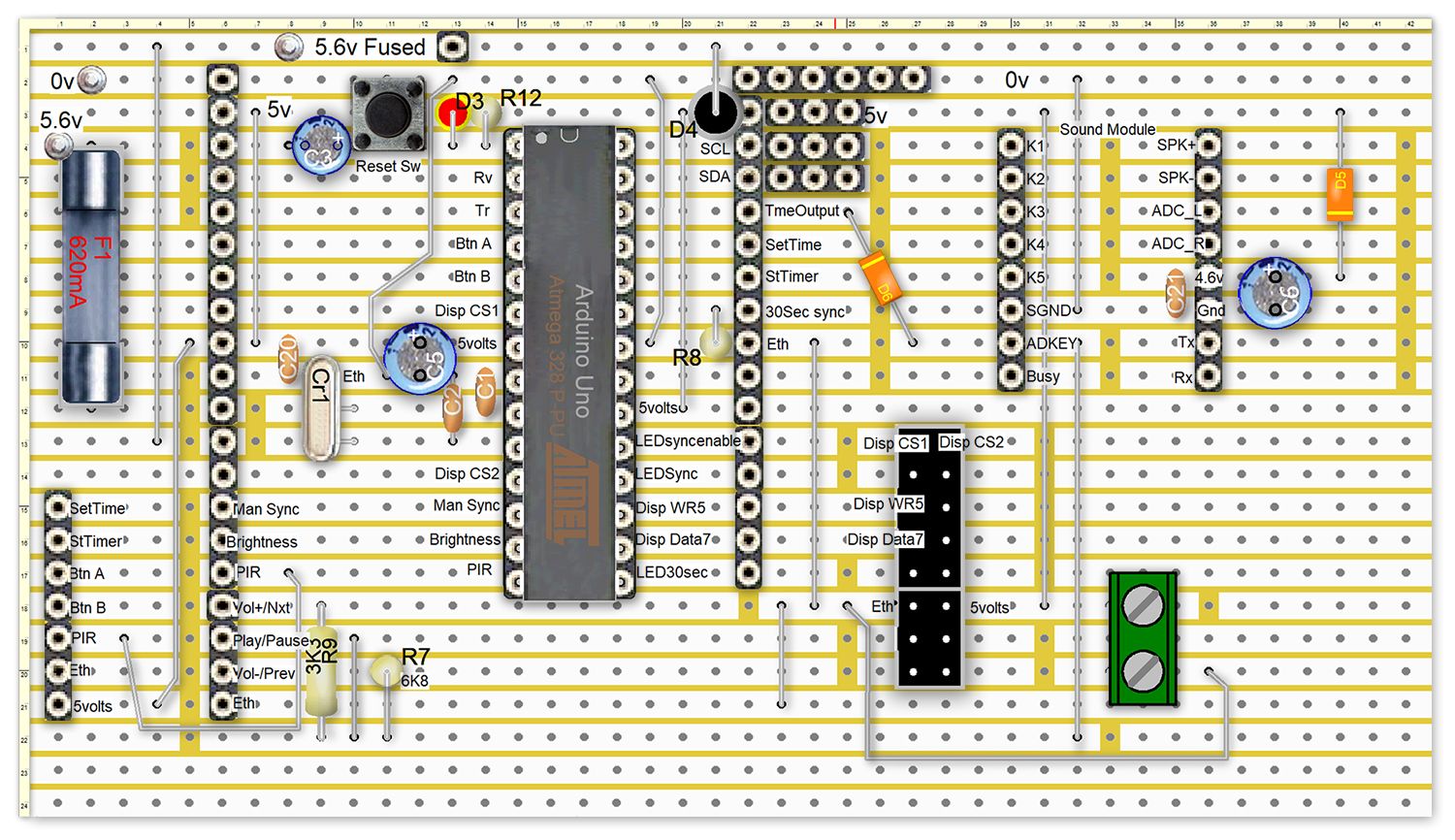 Arduino Pong Clock With Temperature and Timer : 16 Steps (with Pictures ...