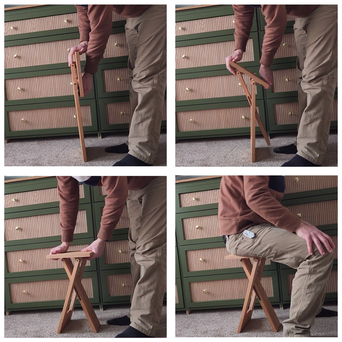 Foldable Stool - Reverse Engineering the Tallon Stool : 6 Steps (with ...