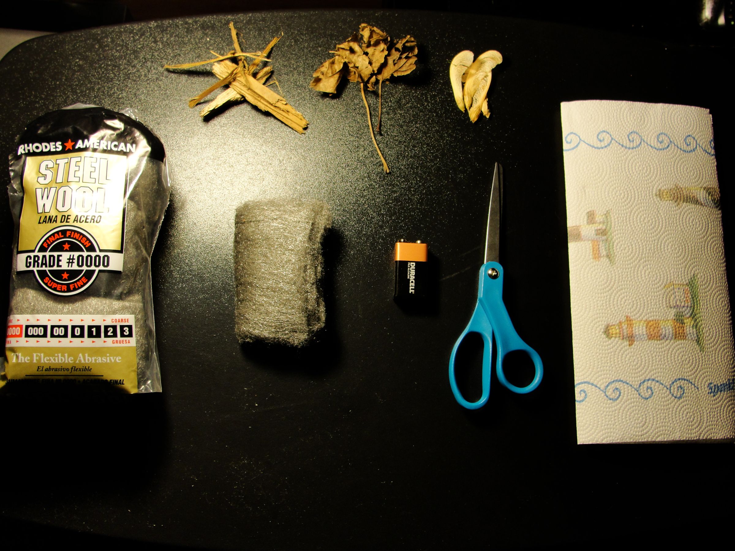 Easy Fire Starter Technique, Using a Single Battery. : 7 Steps ...