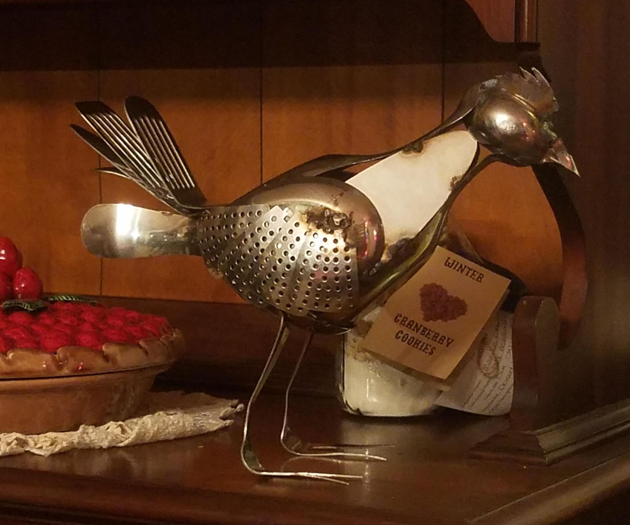 Kitchen Chicken—Sculpture of a Chicken Made From Kitchen Utensils ...