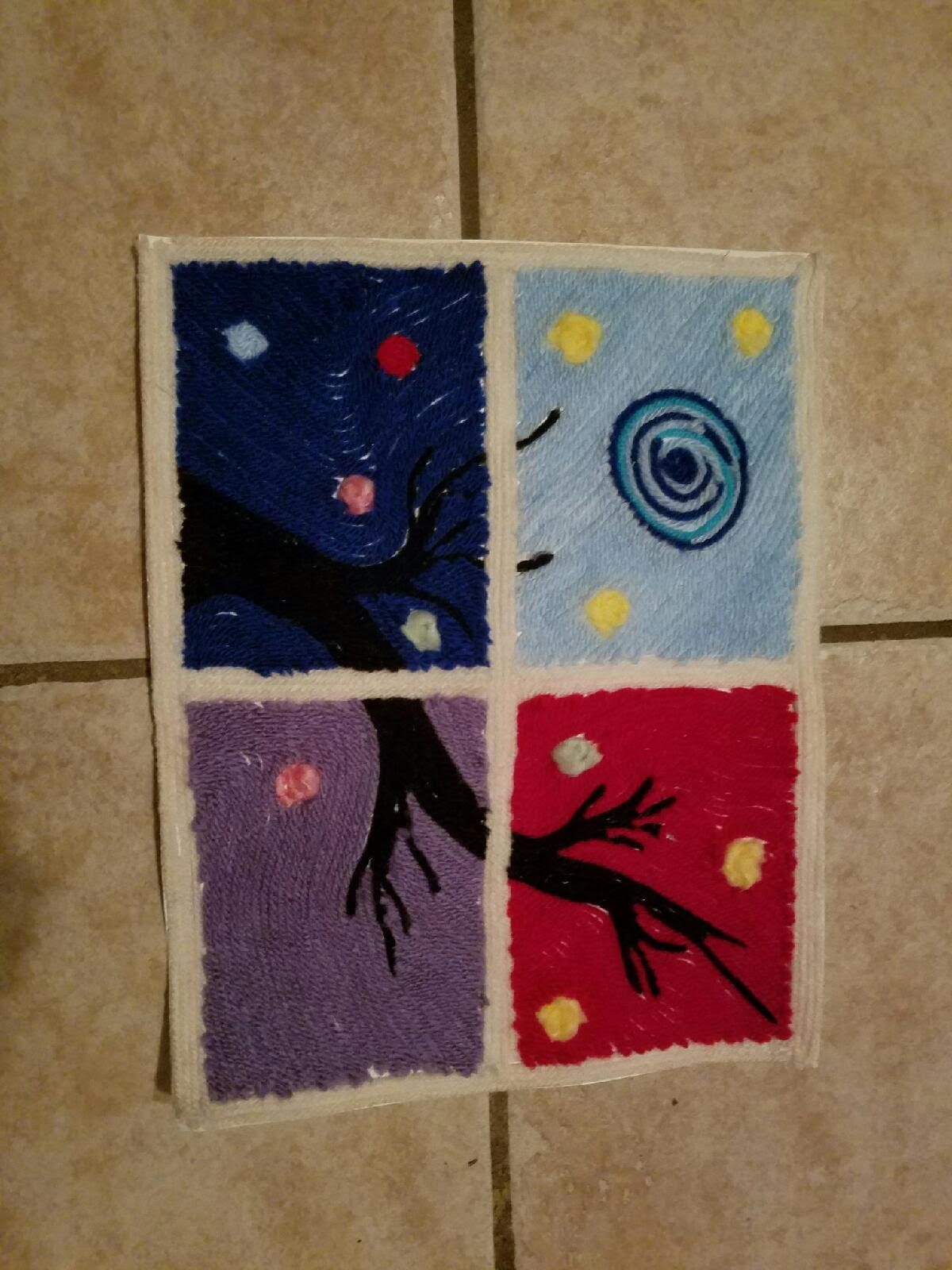 Yarn Painting : 5 Steps (with Pictures) - Instructables