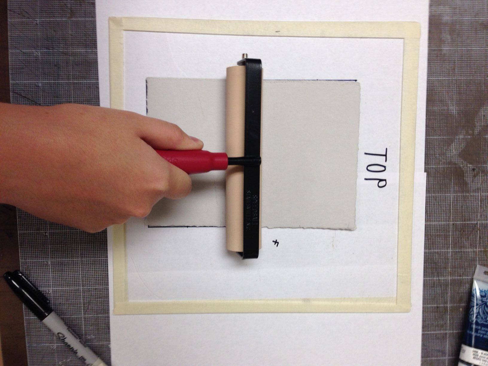 How to Create a Monoprint Using Oil Based Printmaking Ink : 9 Steps ...