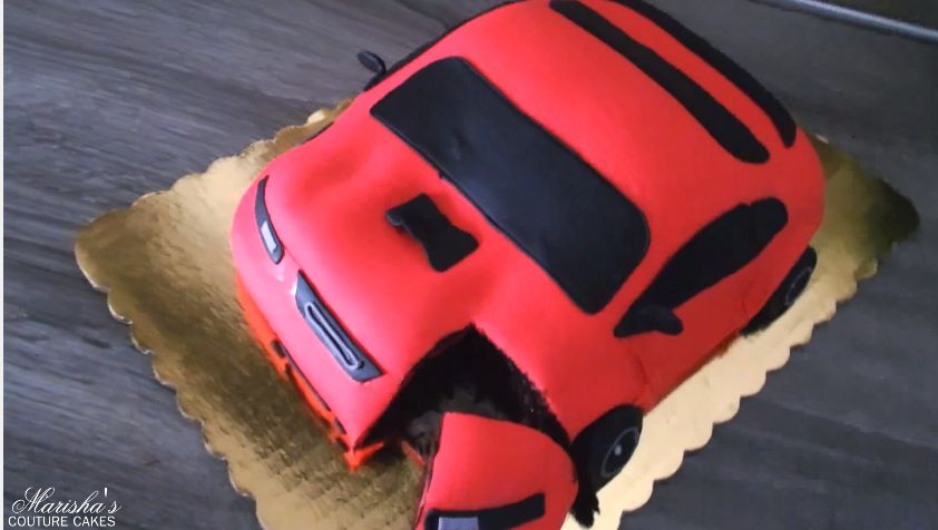 Cake Carving Into Car Tutorials