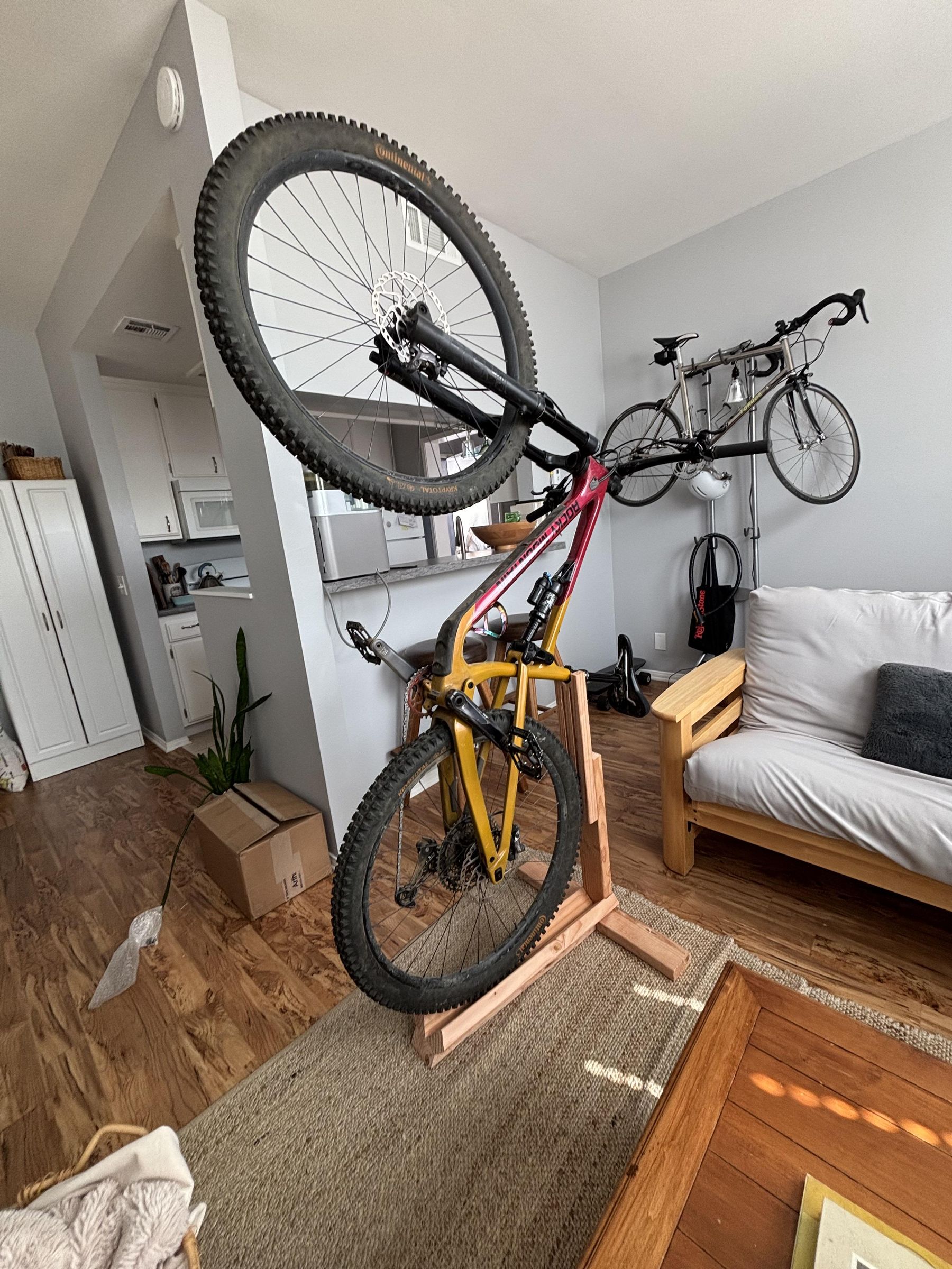Adjustable Free-standing Indoor Bike Stand : 18 Steps (with Pictures ...
