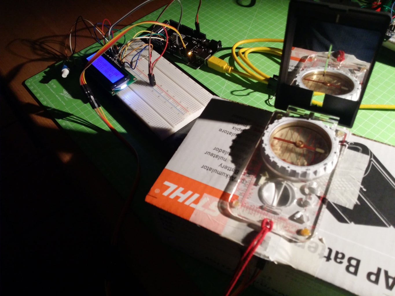 Tilt Compensated Compass With Lsm303dhlc 3 Steps Instructables