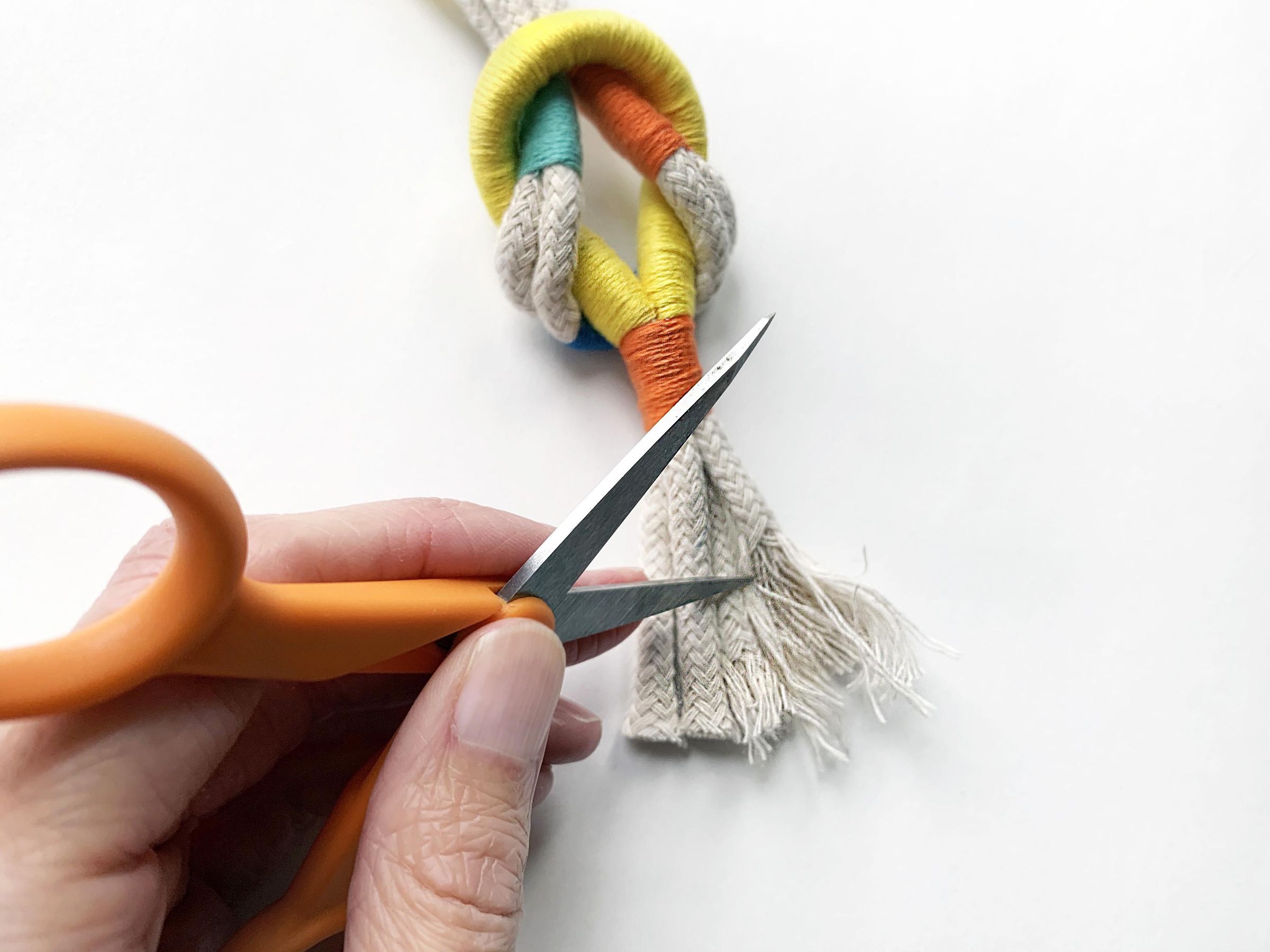 Colorful Rope Macrame Knot Necklace With Tassel : 8 Steps (with ...