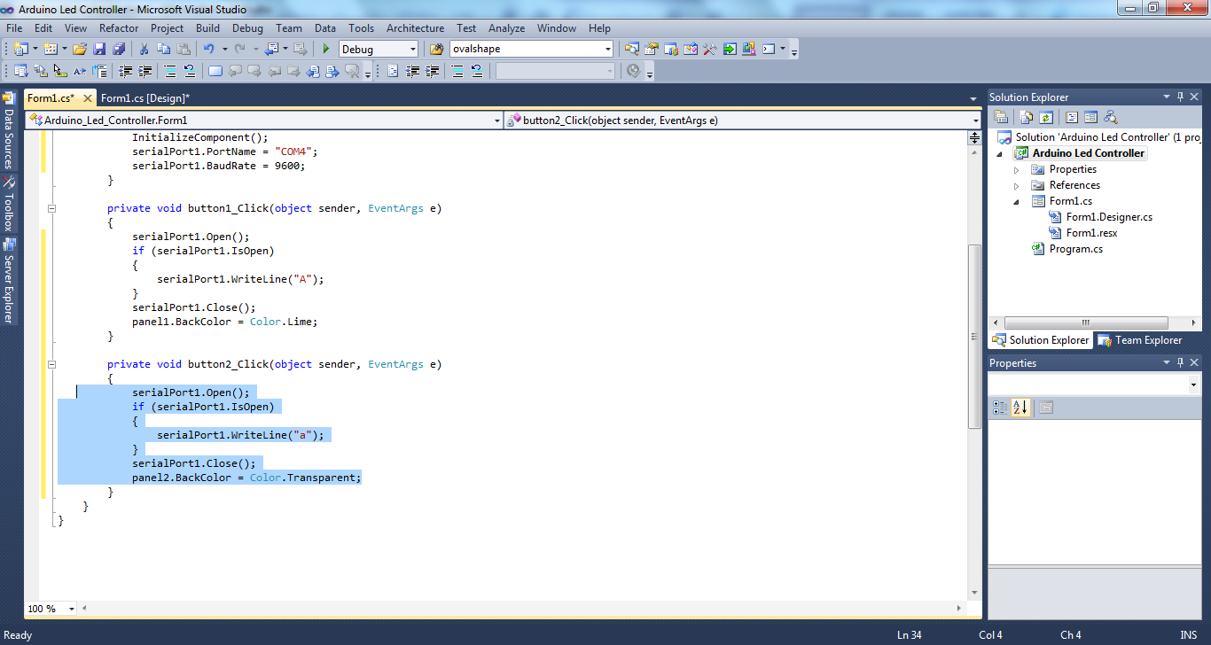 Controll Leds With an Arduino From a C# Program : 8 Steps - Instructables