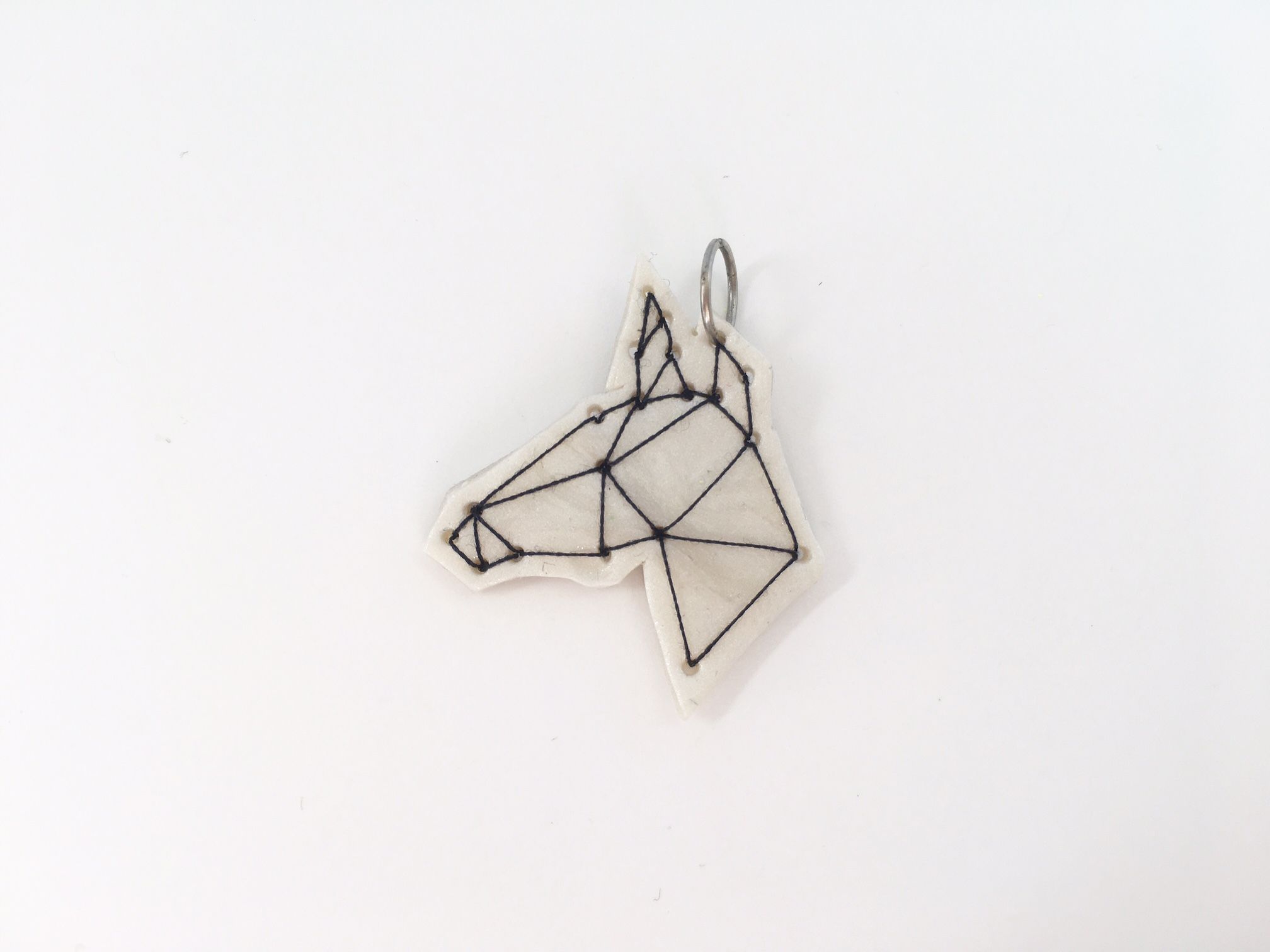 DIY Unicorn Polygon Stitch Necklace : 4 Steps (with Pictures ...